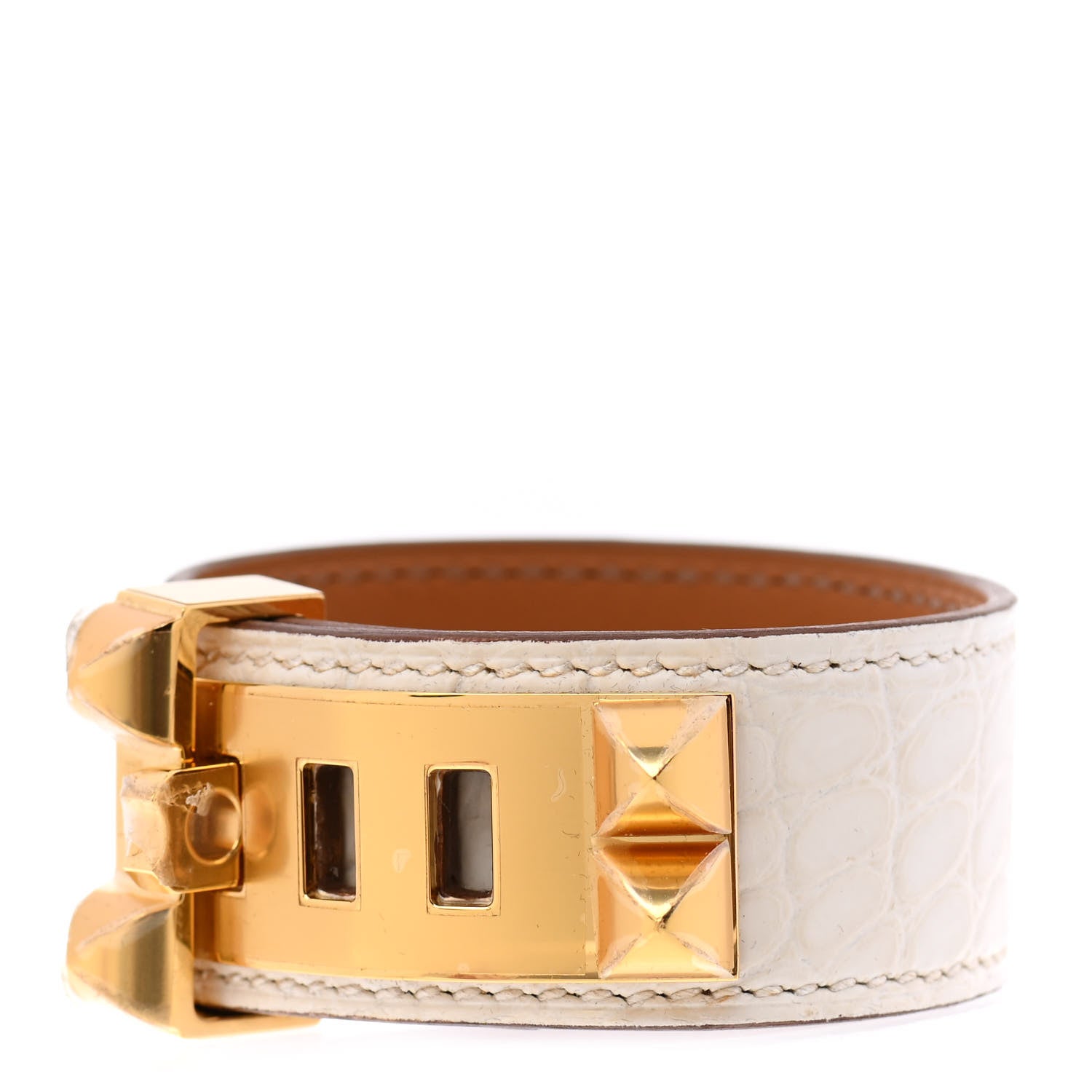 Hermes Matte Alligator Collier de Chien CDC 24 Bracelet T1 Nata 1072864 ...