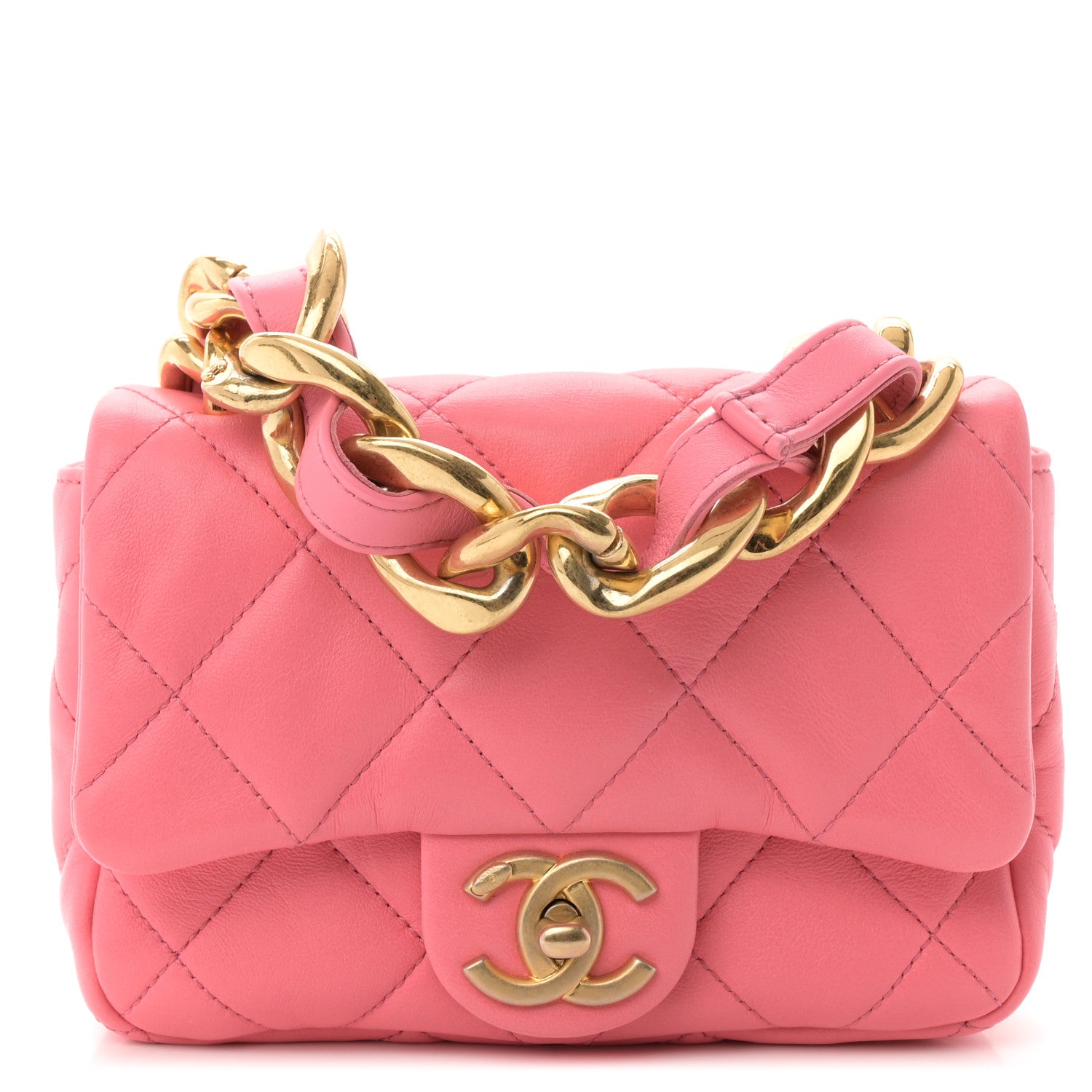 Chanel Lambskin Quilted Mini Funky Town Flap Pink 1751697 – FASHIONPHILE