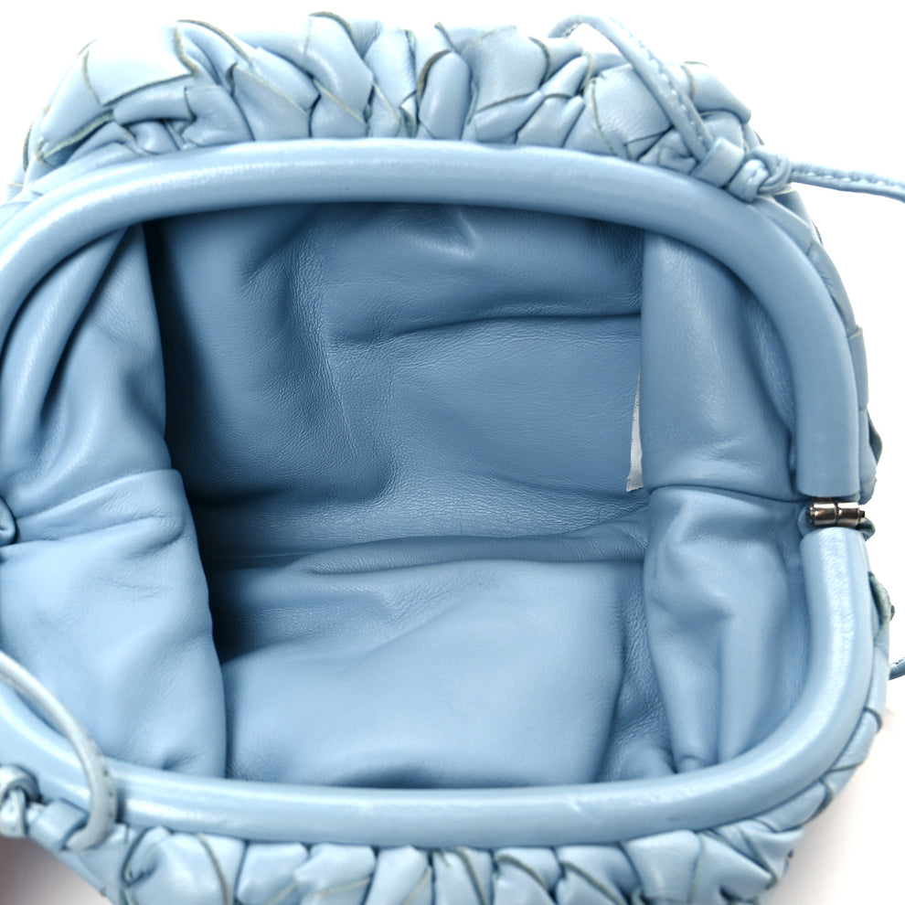 Bottega Veneta Nappa Intrecciato The Mini Pouch Ice 1785187 – FASHIONPHILE