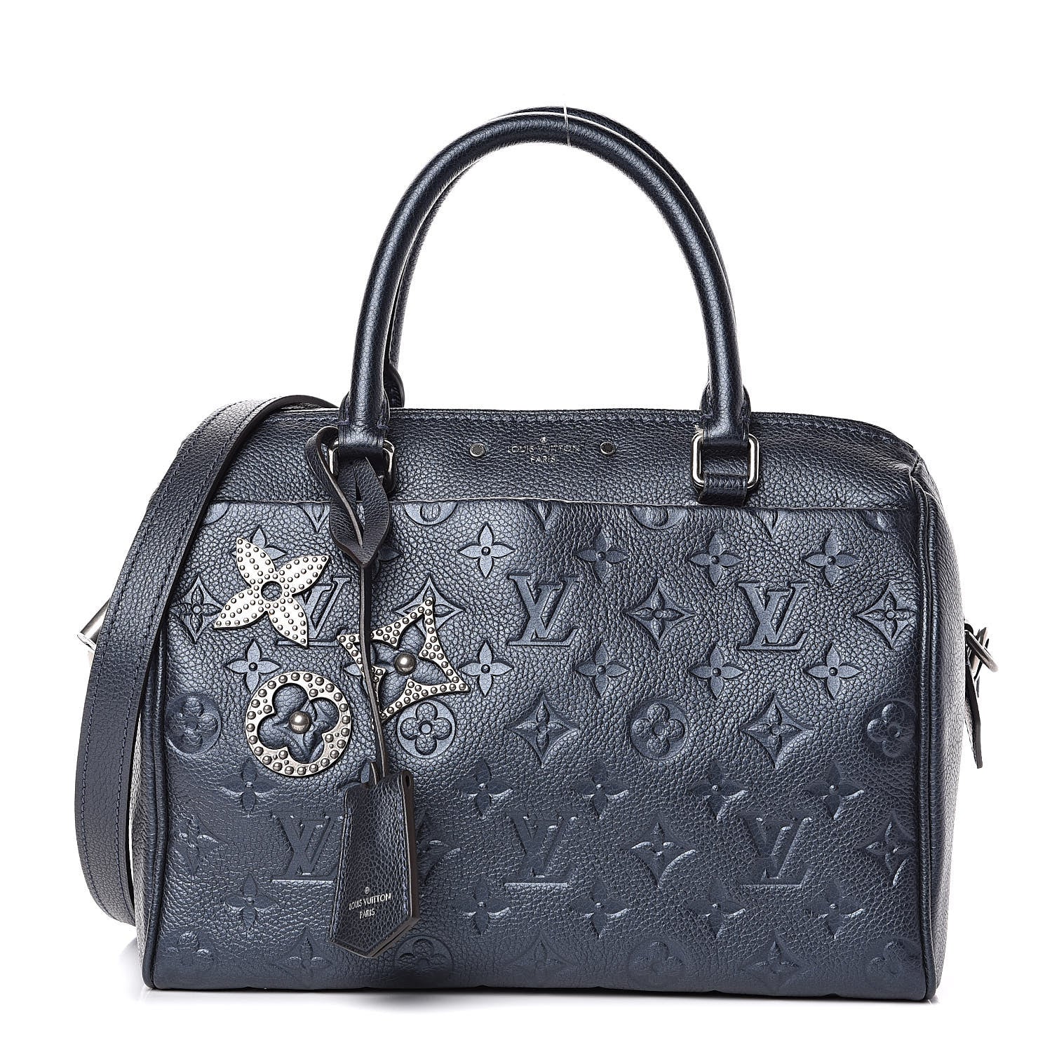 Louis Vuitton Empreinte Pins Speedy Bandouliere 25 NM Marine 516116 ...