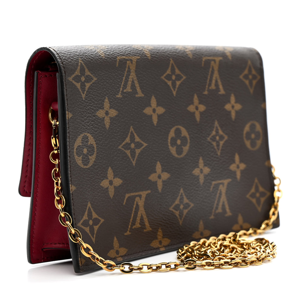 Louis Vuitton Monogram Flore Chain Wallet Fuchsia 1790735 – FASHIONPHILE