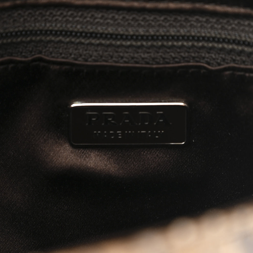 Prada Snakeskin Trend Shoulder Bag Camello 1772227 – FASHIONPHILE
