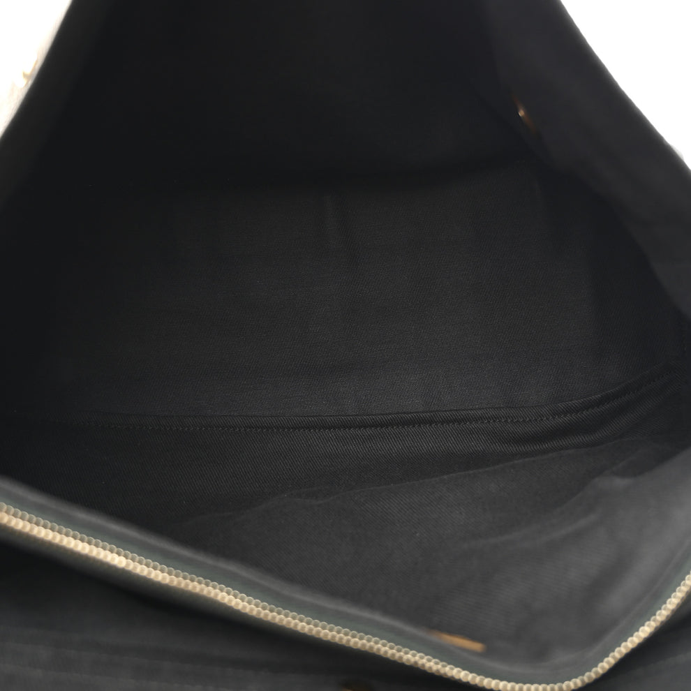 Saint Laurent Calfskin Canvas Large Muse Two Olive 1809474 – FASHIONPHILE