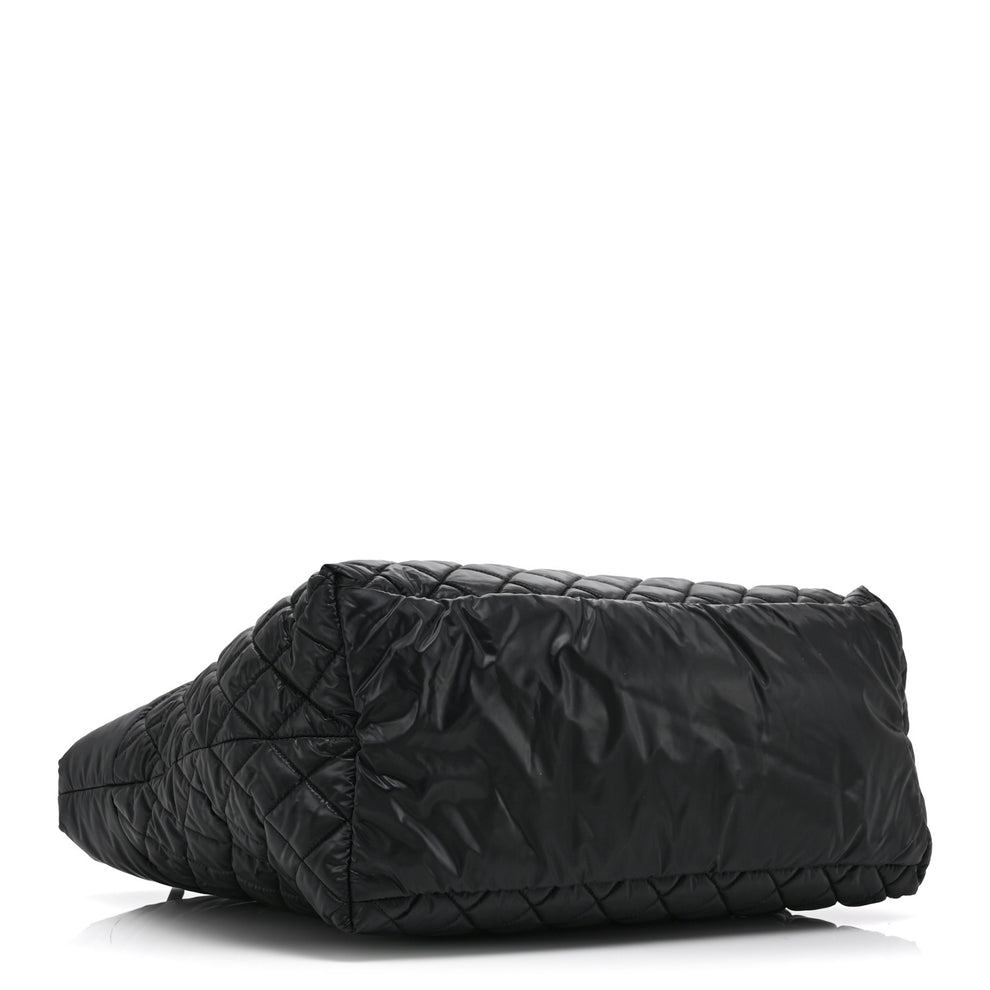 Chanel Nylon Quilted Large Coco Cocoon Tote Black 1813775 – FASHIONPHILE