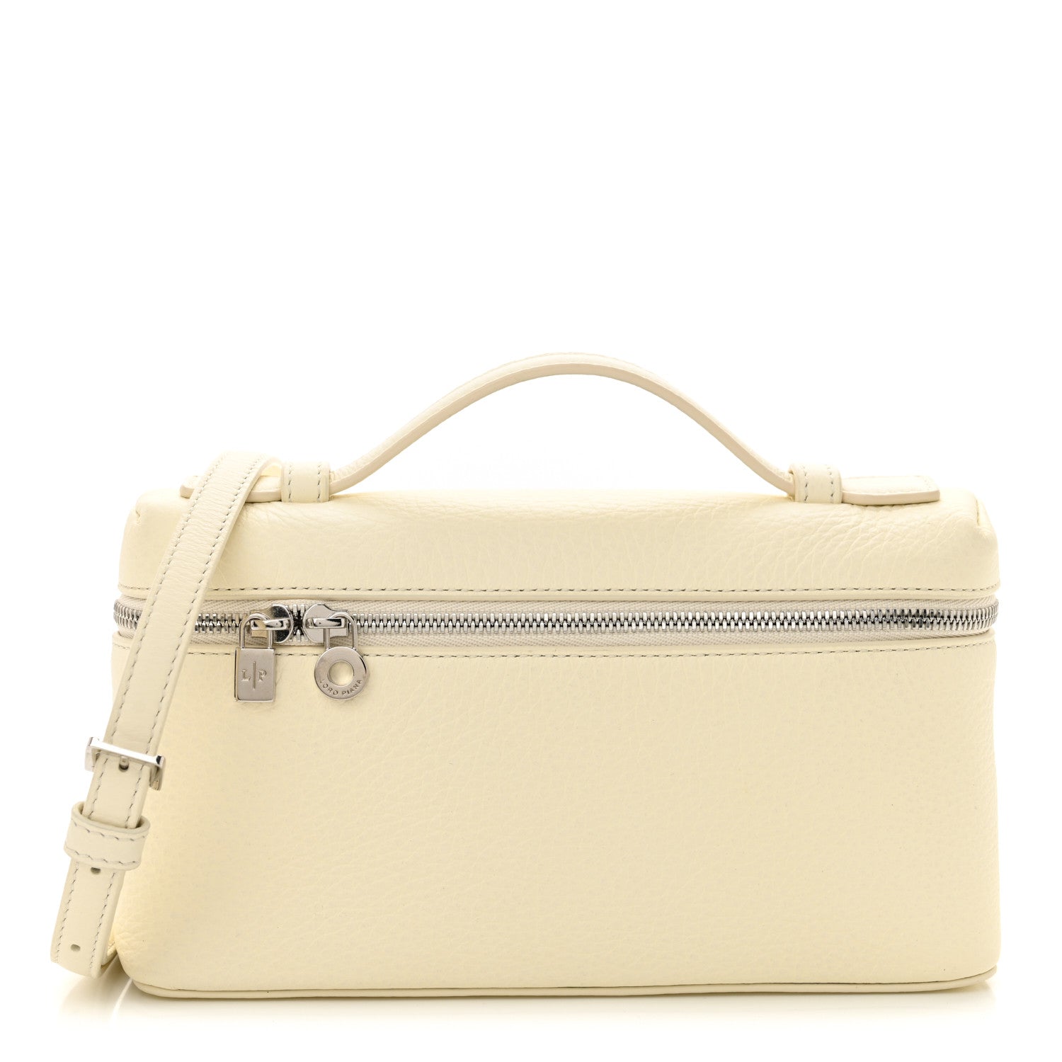 Loro Piana Grained Calfskin L19 Extra Pocket Pouch Whisper White ...