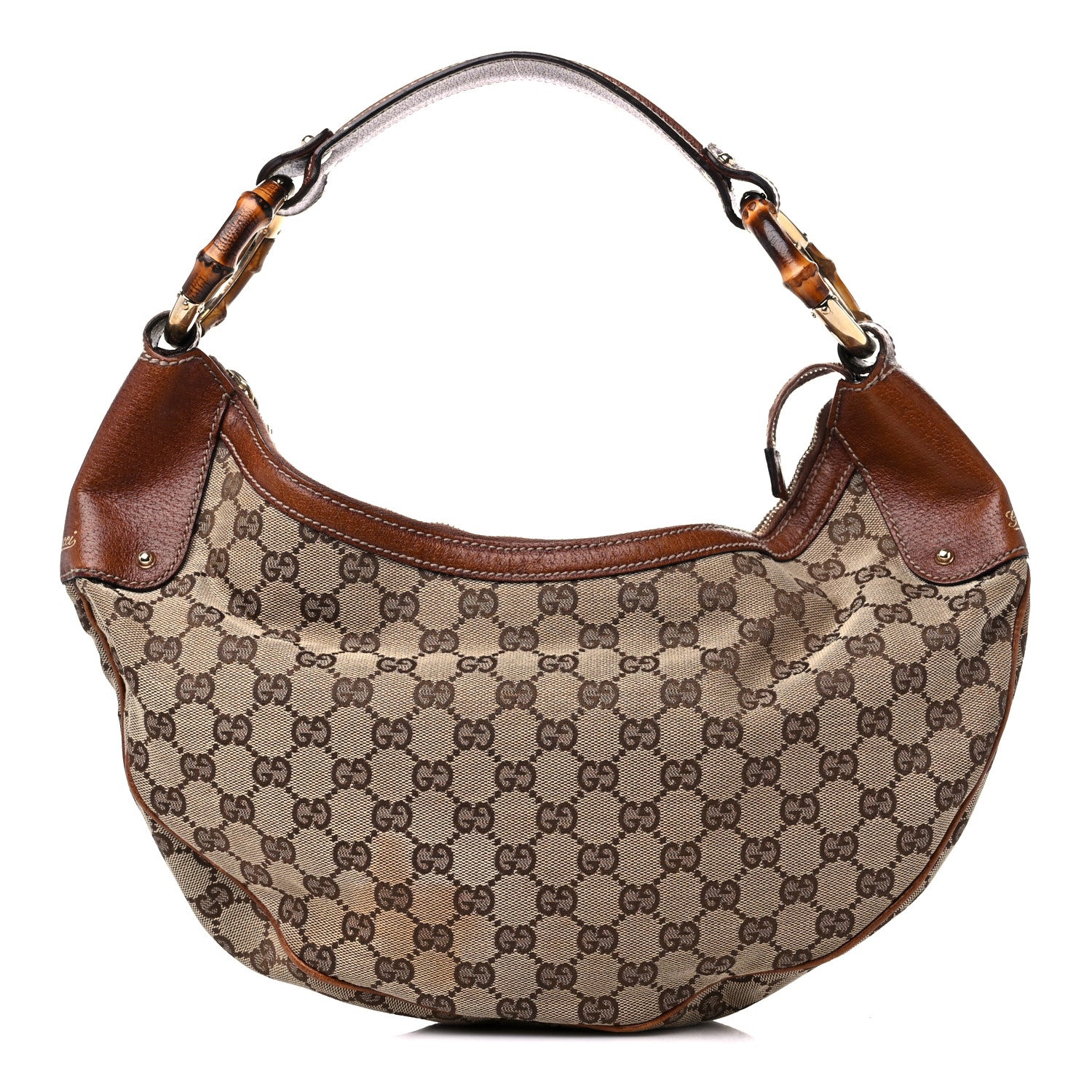 Gucci Monogram Bamboo Ring Hobo Brown 1257176 – FASHIONPHILE