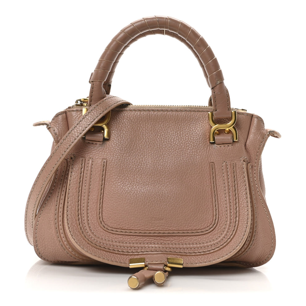 Chloe Calfskin Mini Marcie Satchel Light Pink 1722388 – FASHIONPHILE