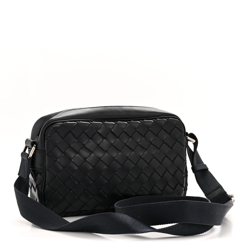 Bottega Veneta Calfskin Intrecciato Small Camera Bag Navy 1788541 ...
