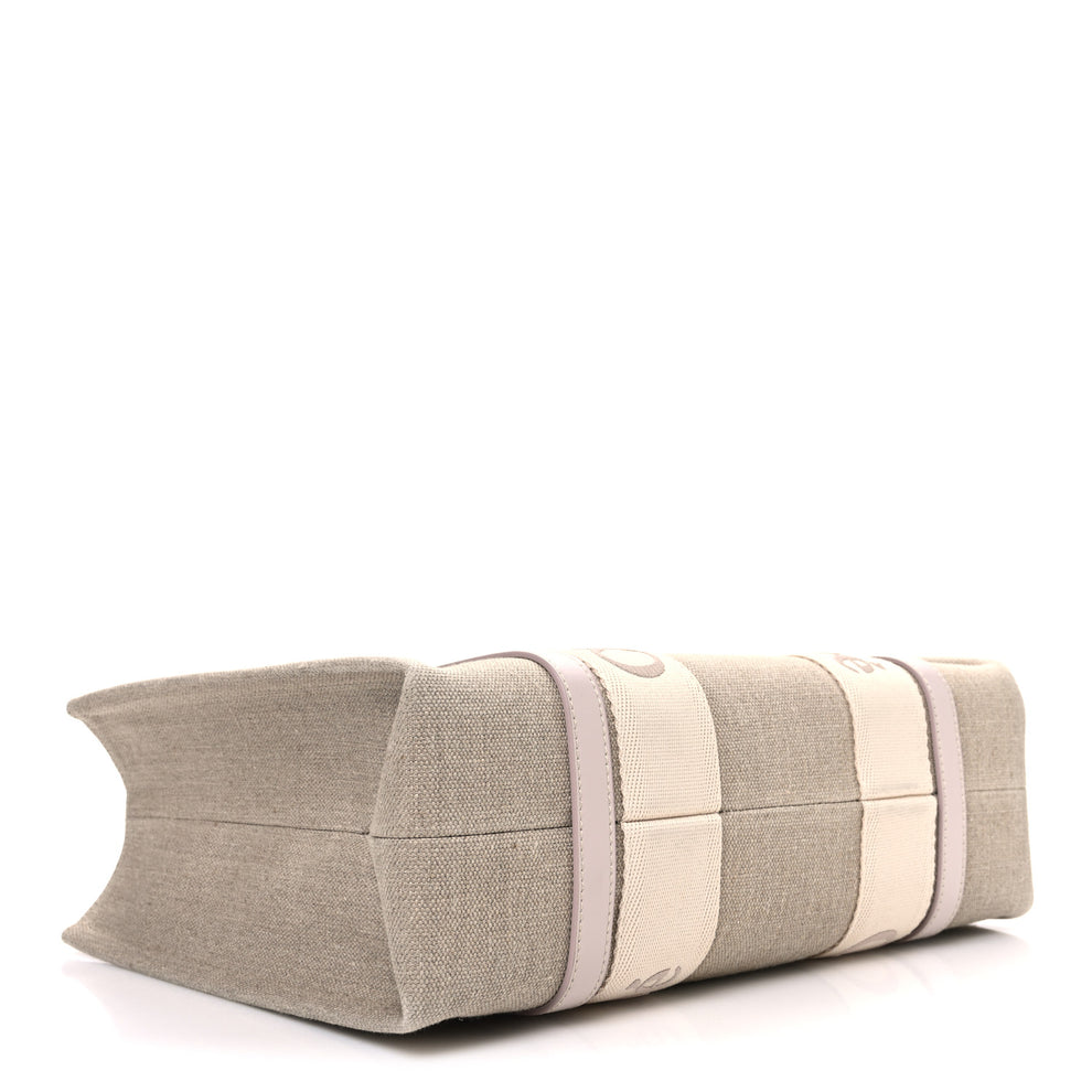 Chloe Cotton Calfskin Medium Woody Ribbon Tote Wild Grey 1798993 ...