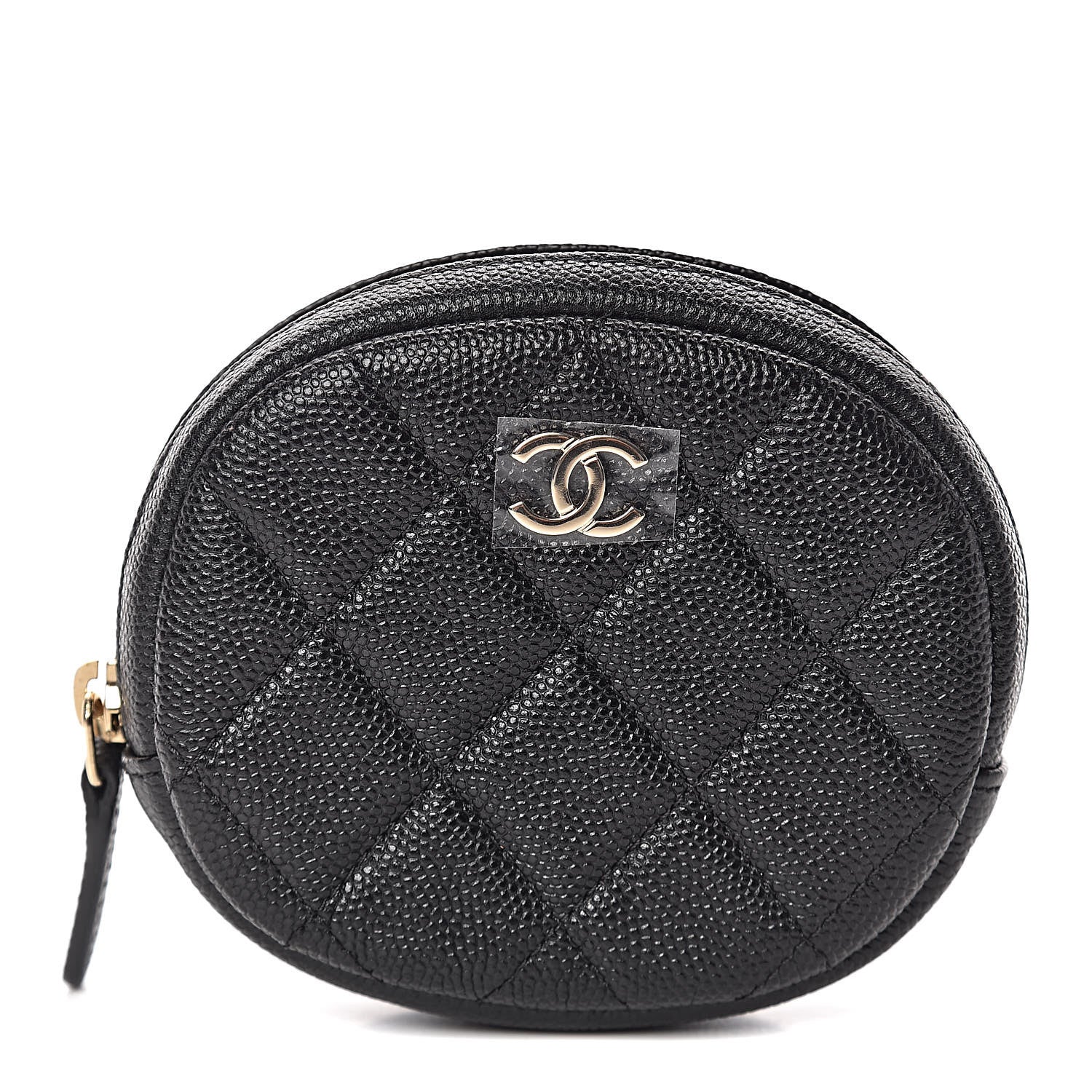 Chanel Caviar Quilted Zip Around Classic Coin Purse Black 469575 ...