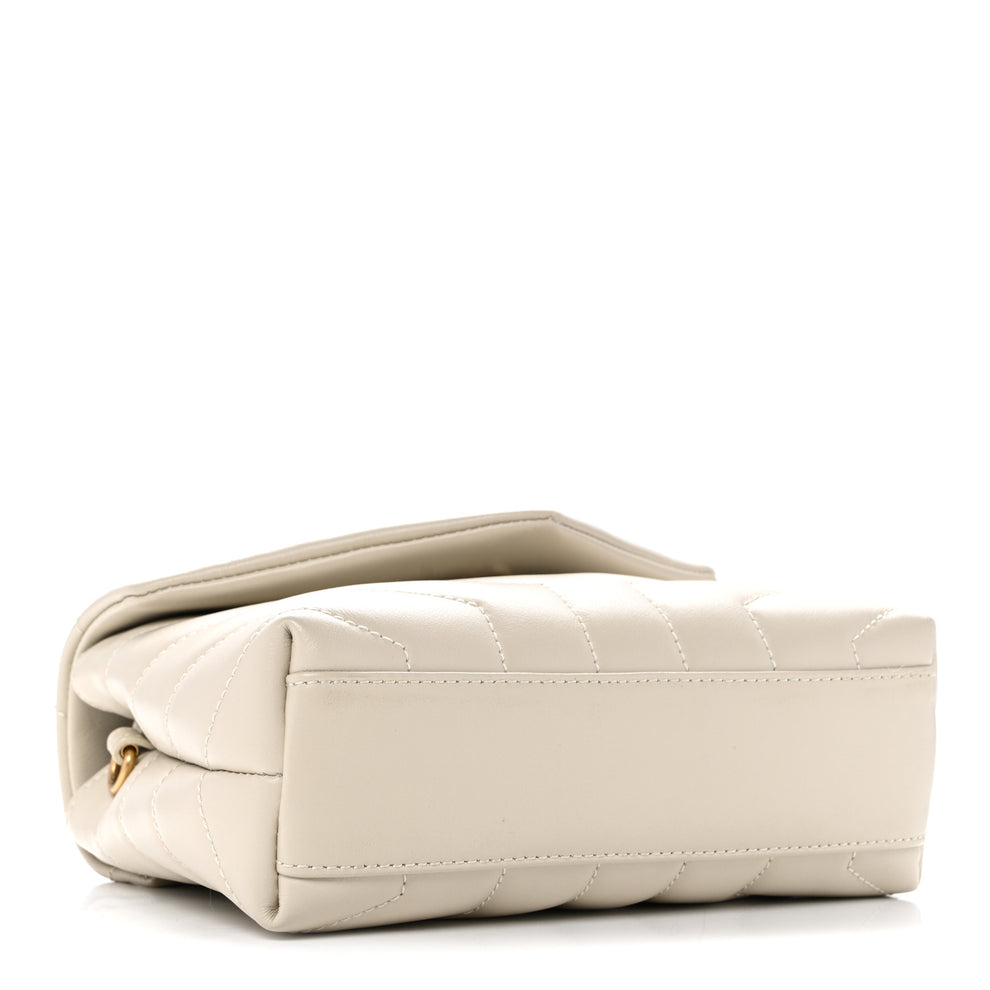 Saint Laurent Calfskin Y Quilted Monogram Toy Loulou Crossbody Bag ...