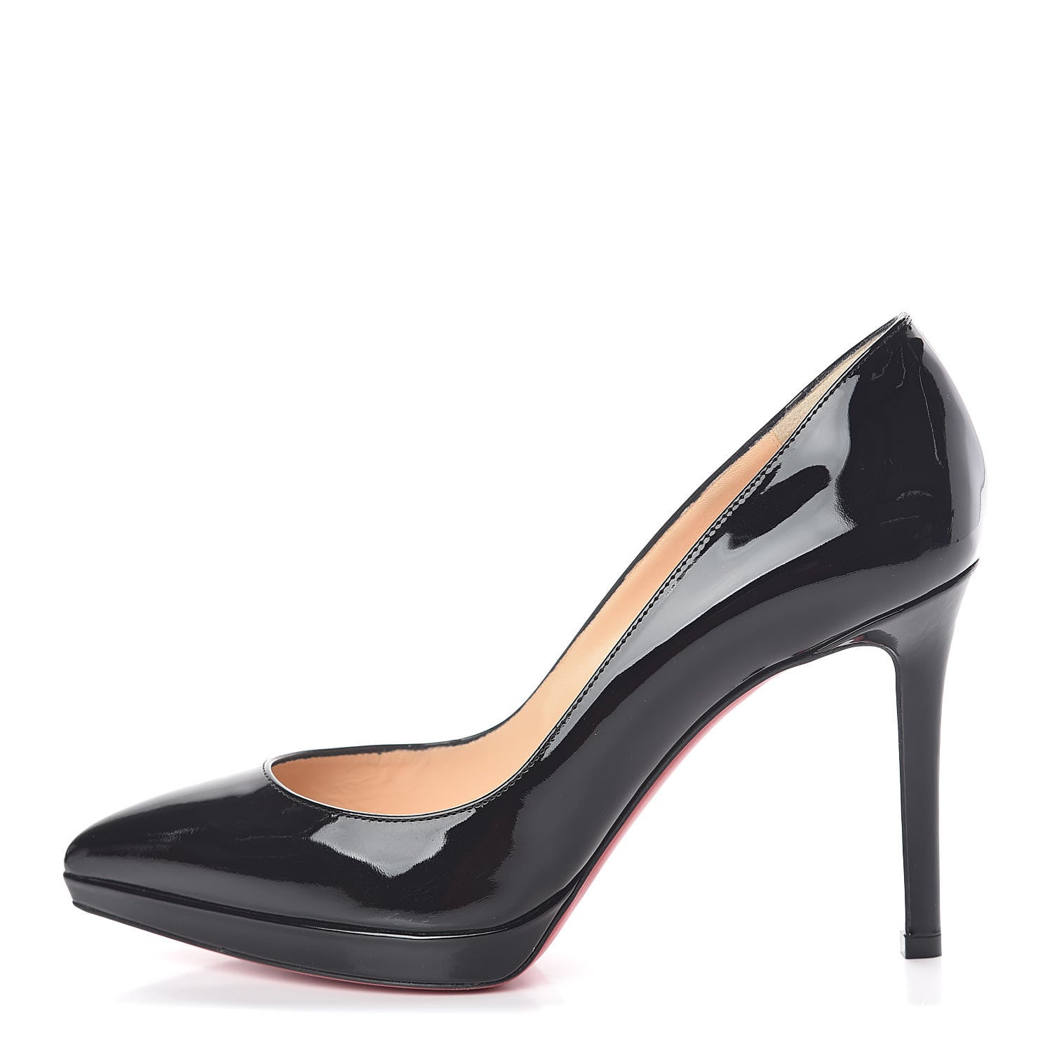 Christian Louboutin Patent Pigalle Plato 100 Pumps 37 Black 453554 ...