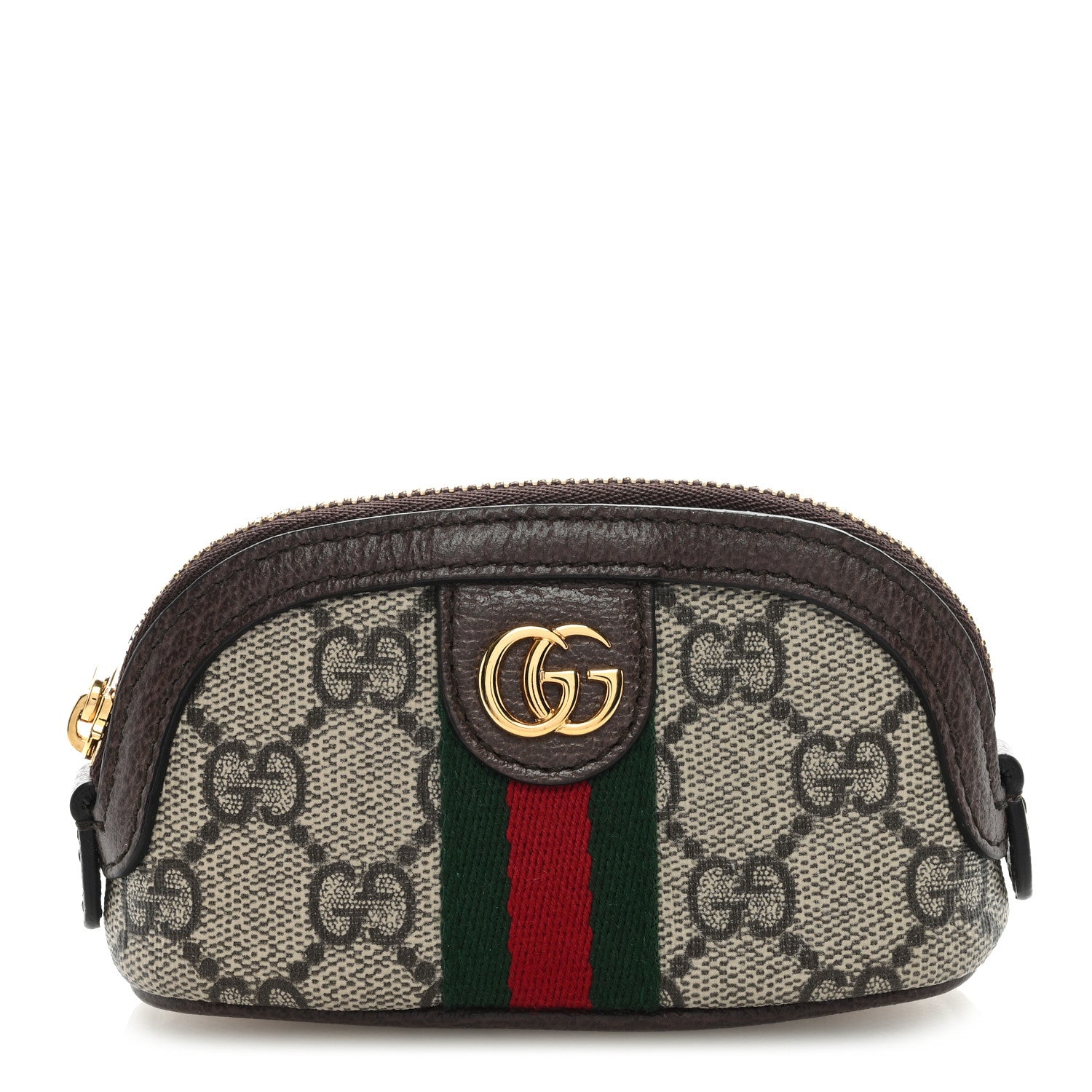 Gucci GG Supreme Monogram Web Ophidia Dome Key Pouch Beige New Acero ...