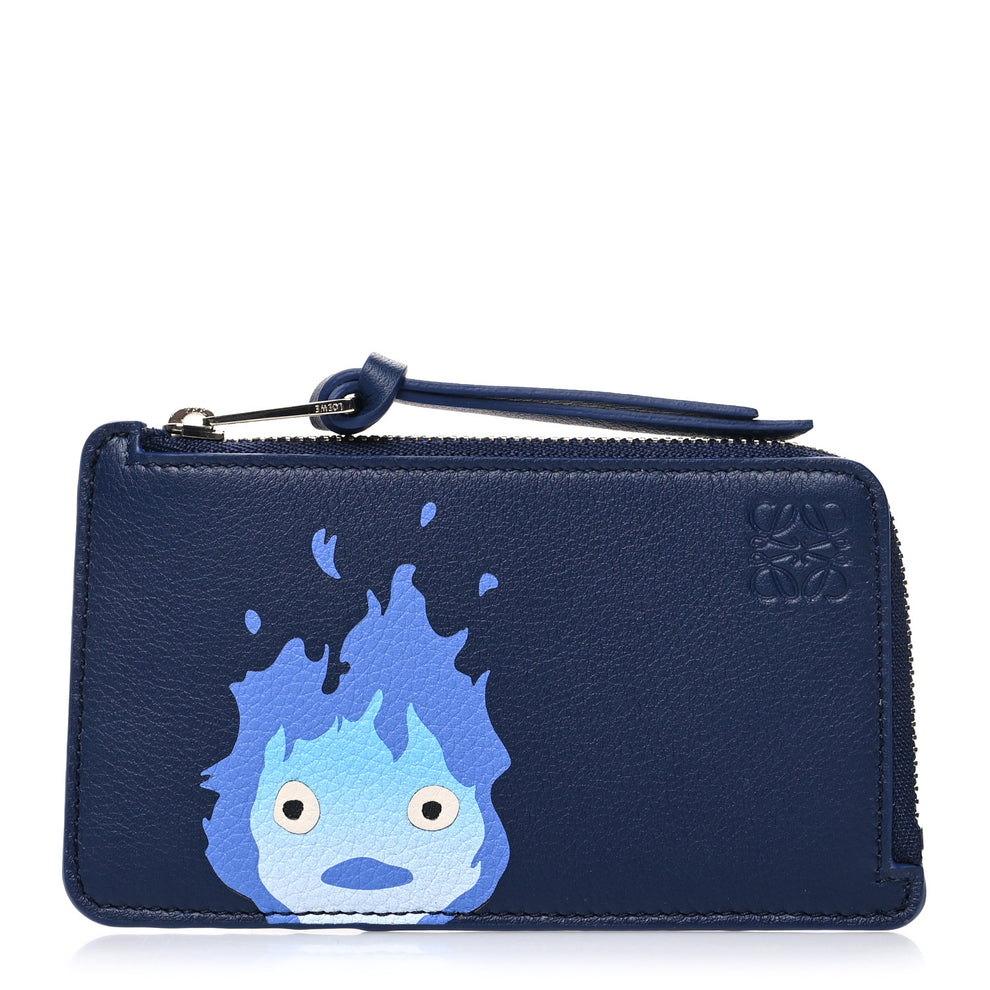 Loewe Classic Calfskin Howl's Moving Castle Calcifer Coin Cardholder ...