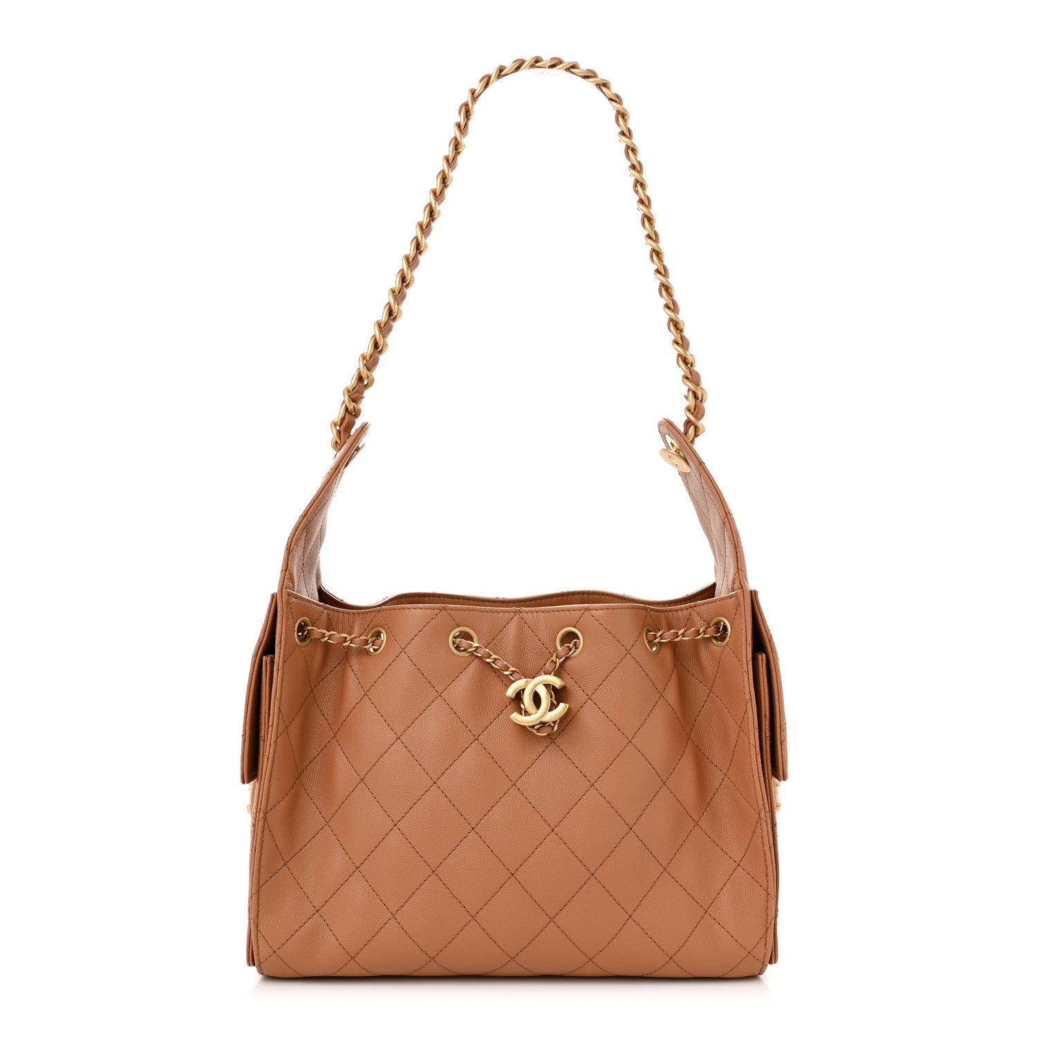 Chanel Caviar Quilted Small Chanel 25 Handbag Brown 1703251 – FASHIONPHILE
