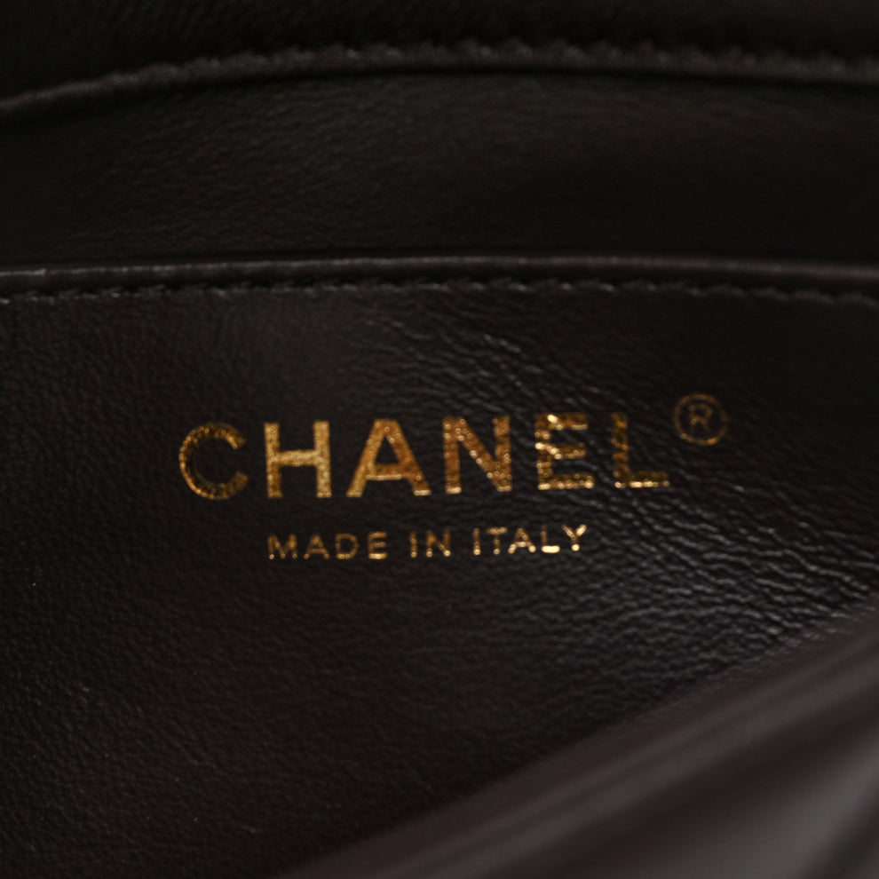 Chanel Lambskin Wenge Quilted Mini Fashion Wood Square Flap Brown ...