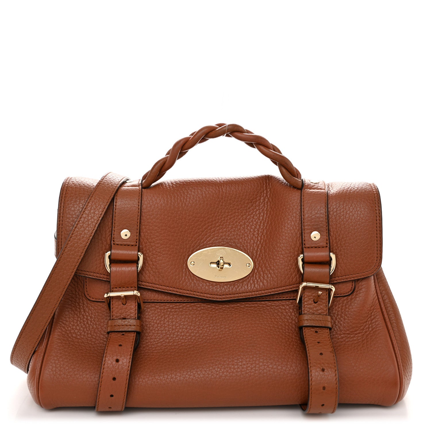 Mulberry Heavy Grain Medium Alexa Chestnut 1561603 – FASHIONPHILE