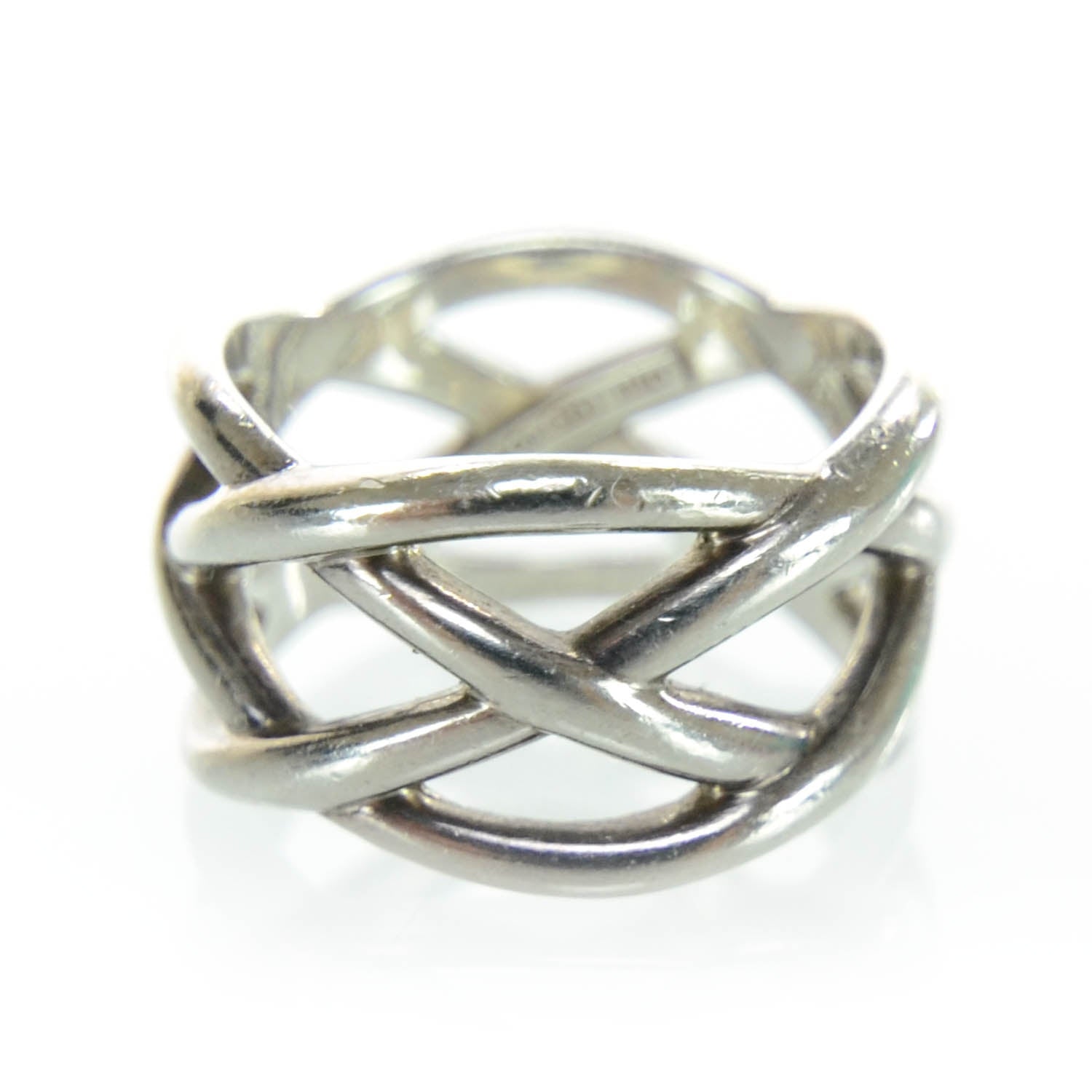 Tiffany Sterling Silver Weave Ring 6.5 28640 – FASHIONPHILE