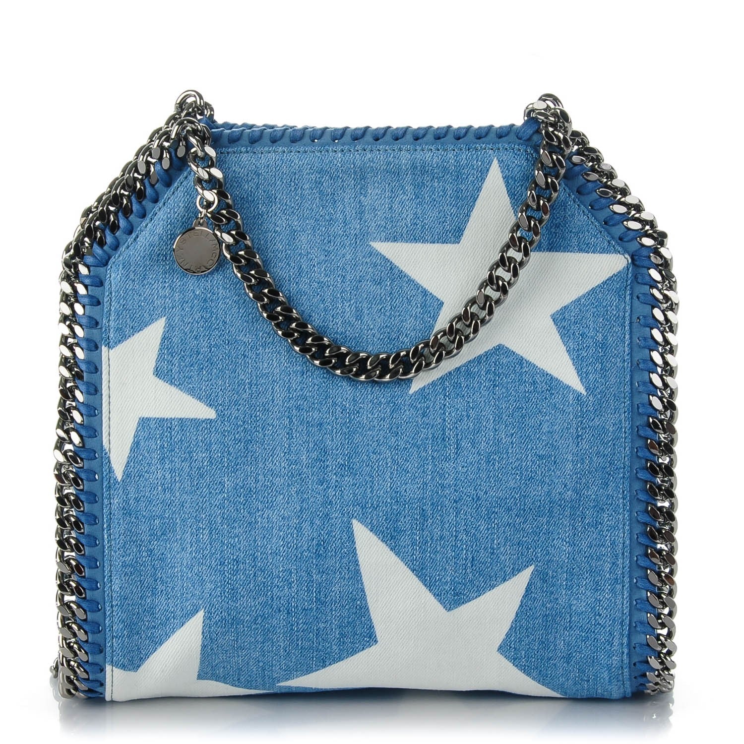 Stella McCartney Denim Mini Star Falabella Tote Blue 137315 – FASHIONPHILE