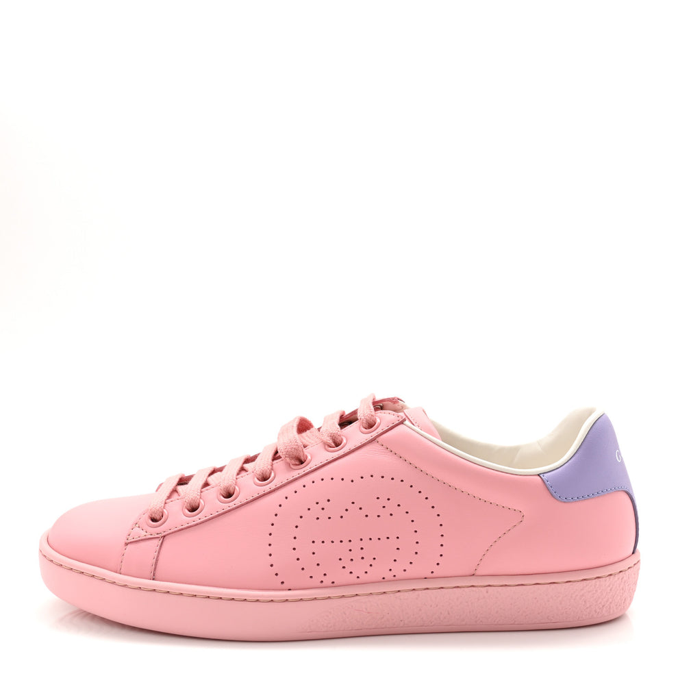 Gucci Miro Soft Calfskin Interlocking G Perforated Womens Ace Sneakers ...