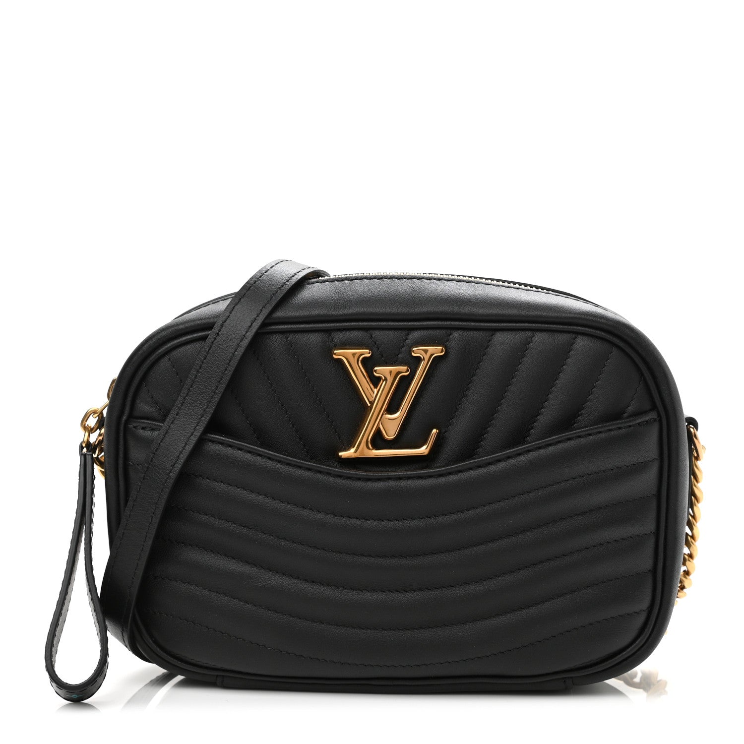 Louis Vuitton Calfskin New Wave Camera Bag Black 1051262 – FASHIONPHILE
