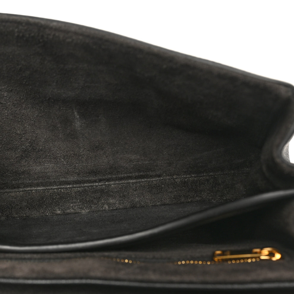 Celine Grained Calfskin Teen Soft 16 Shoulder Bag Black 1791339 ...