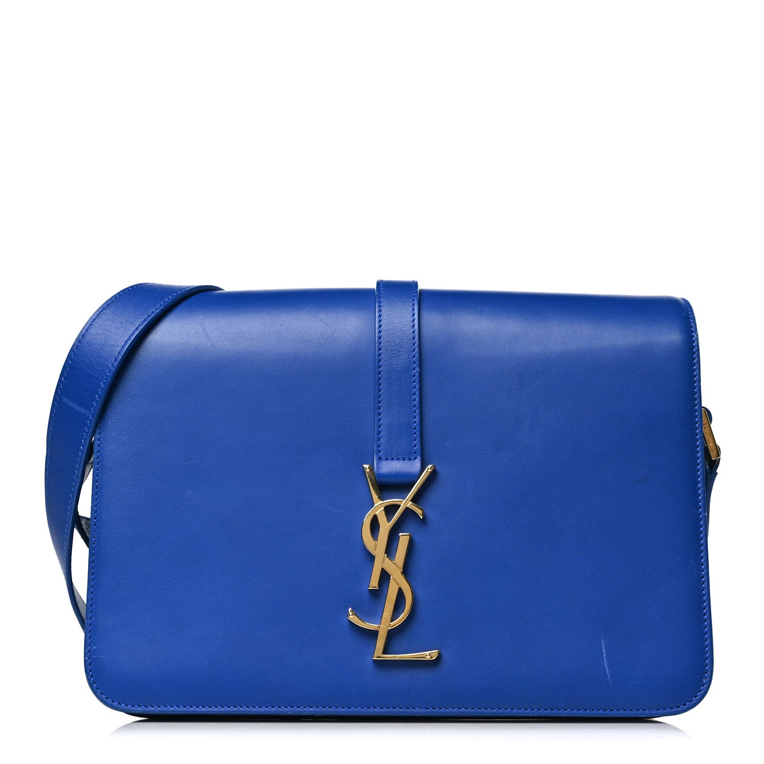 Saint Laurent Smooth Calfskin Medium Classic Monogram Universite Bag ...
