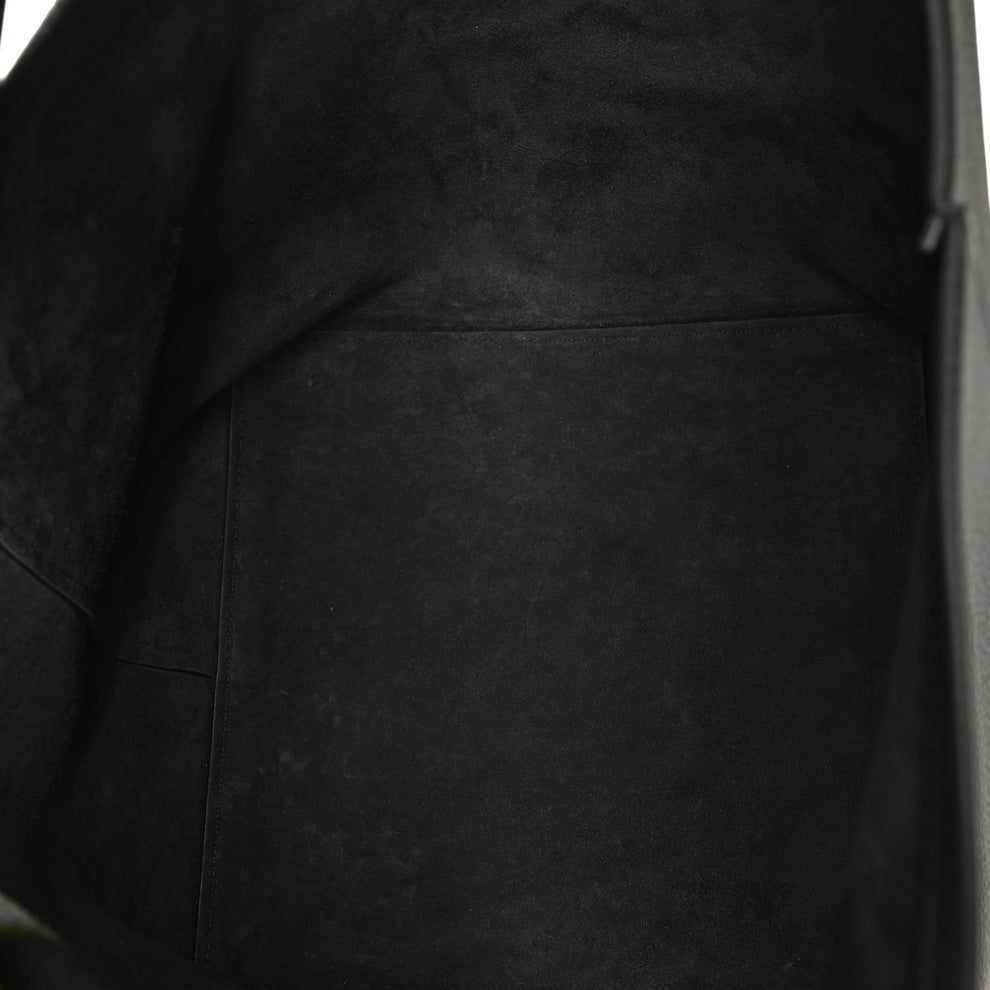 The Row Grained Calfskin Park Tote Three Black 1783927 – FASHIONPHILE