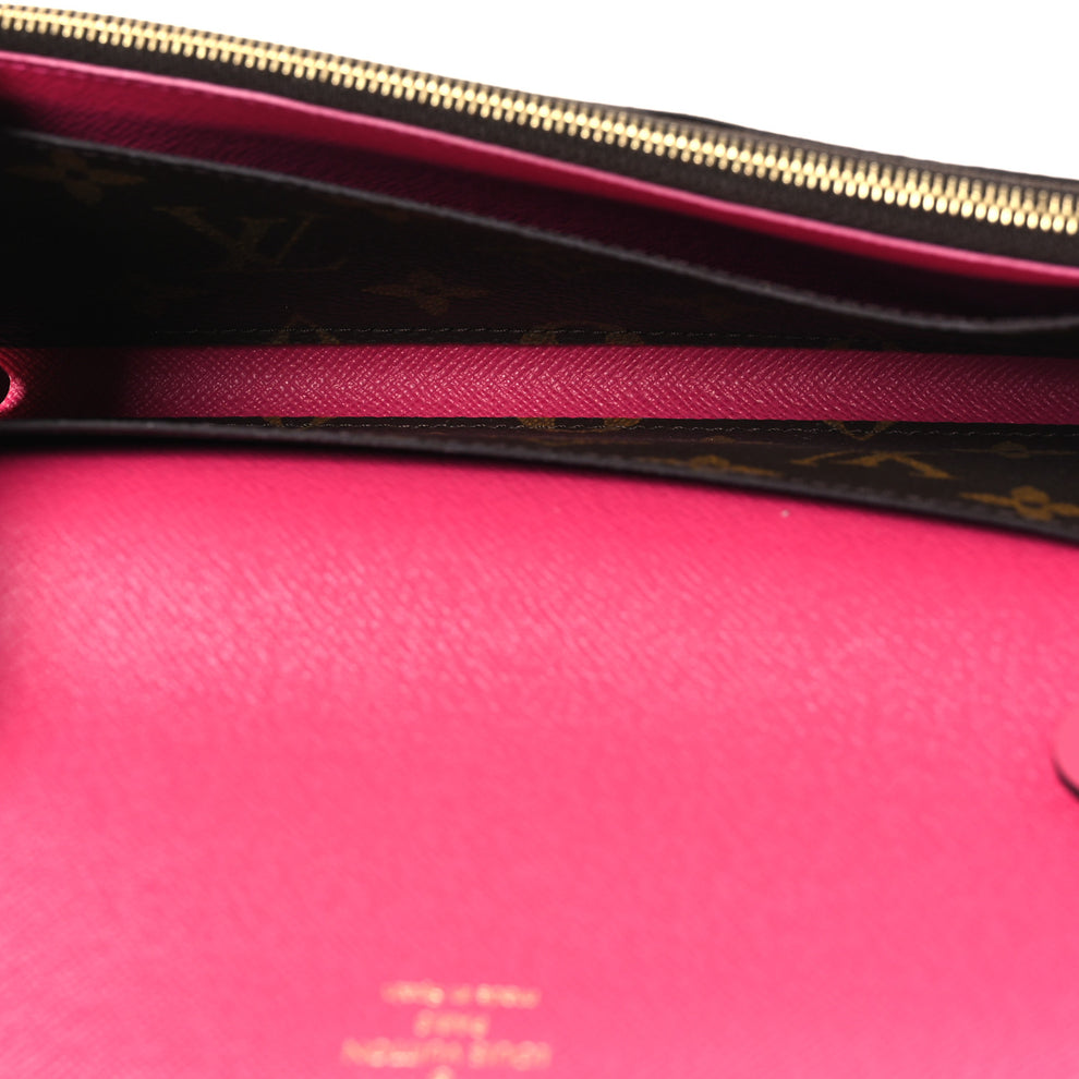 Louis Vuitton Monogram Bloom Flower Emilie Wallet Fuchsia 1787140 ...
