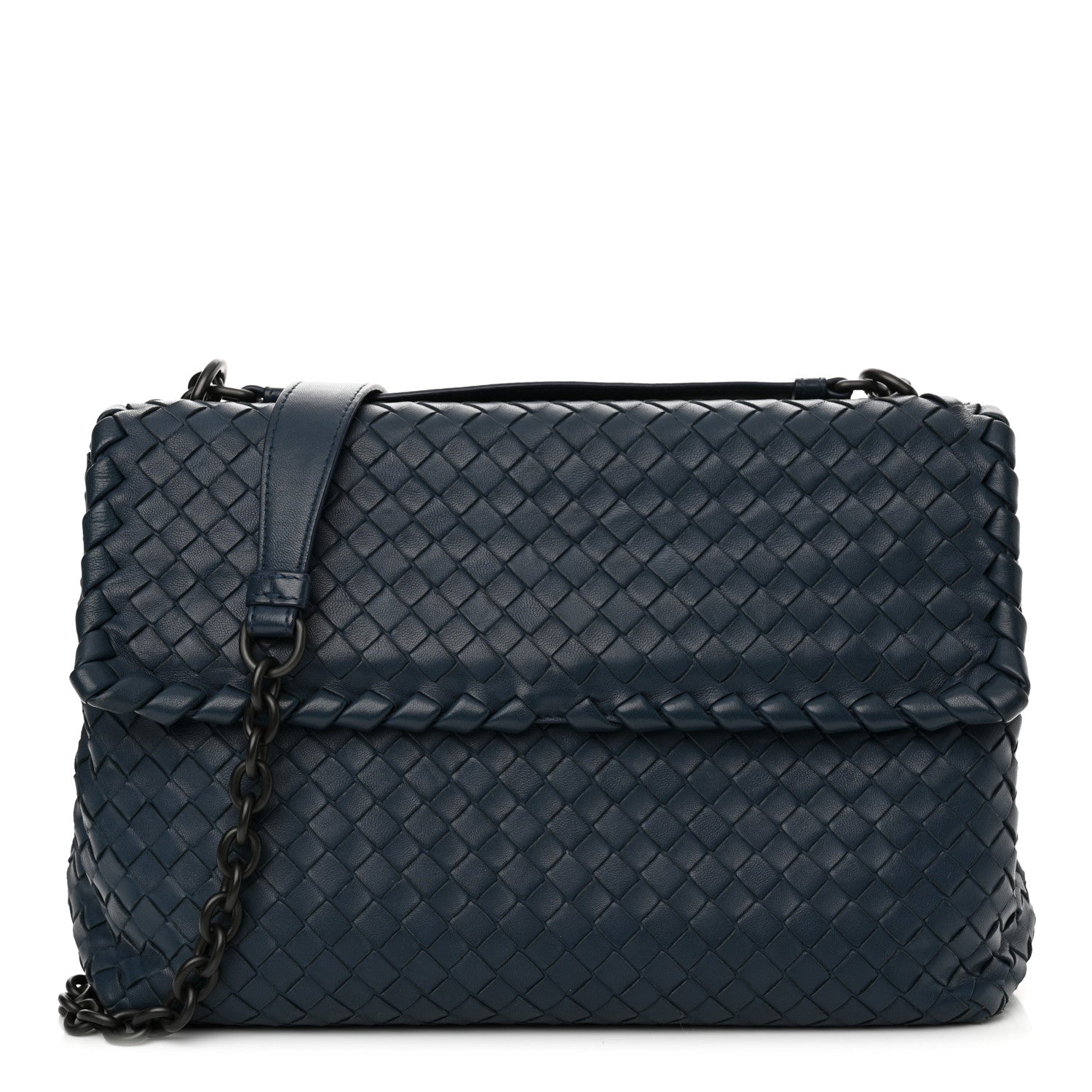 Bottega Veneta Nappa Intrecciato Medium Olimpia Shoulder Bag Denim ...