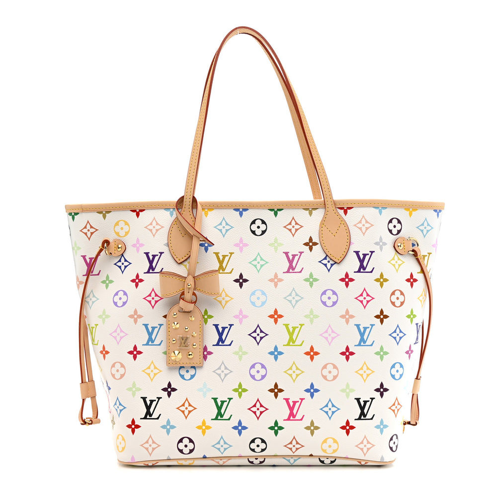 Louis Vuitton LV X TM Monogram Multicolor Neverfull MM White 1822324 ...
