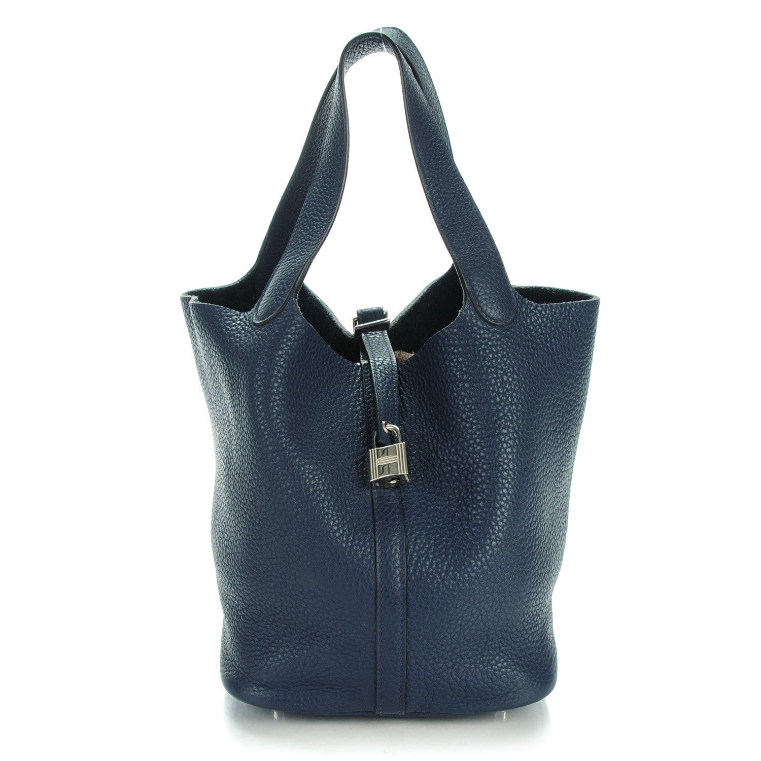 Hermes Taurillon Clemence Picotin 22 MM Bleu De Malte 144162 – FASHIONPHILE