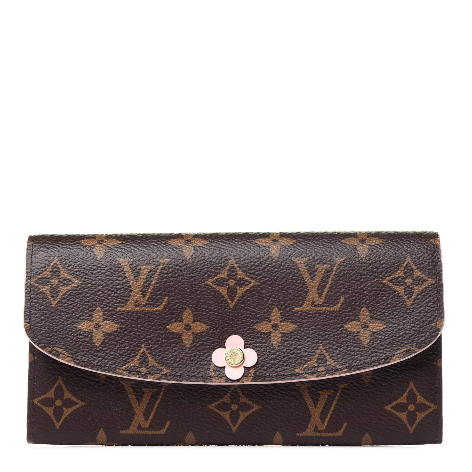 Louis Vuitton Monogram Bloom Flower Emilie Wallet Fuchsia 750804 ...