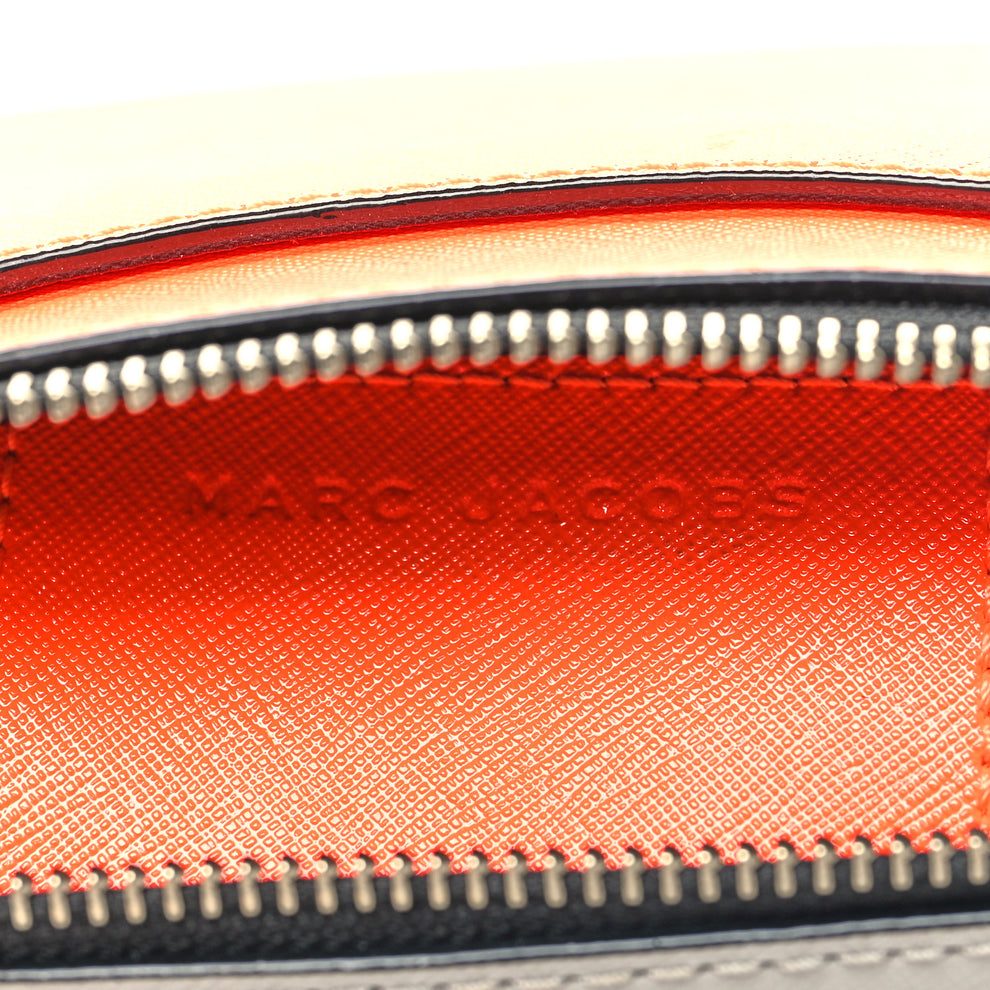 Marc Jacobs Saffiano Small Fluoro Snapshot Camera Bag Neon Orange ...