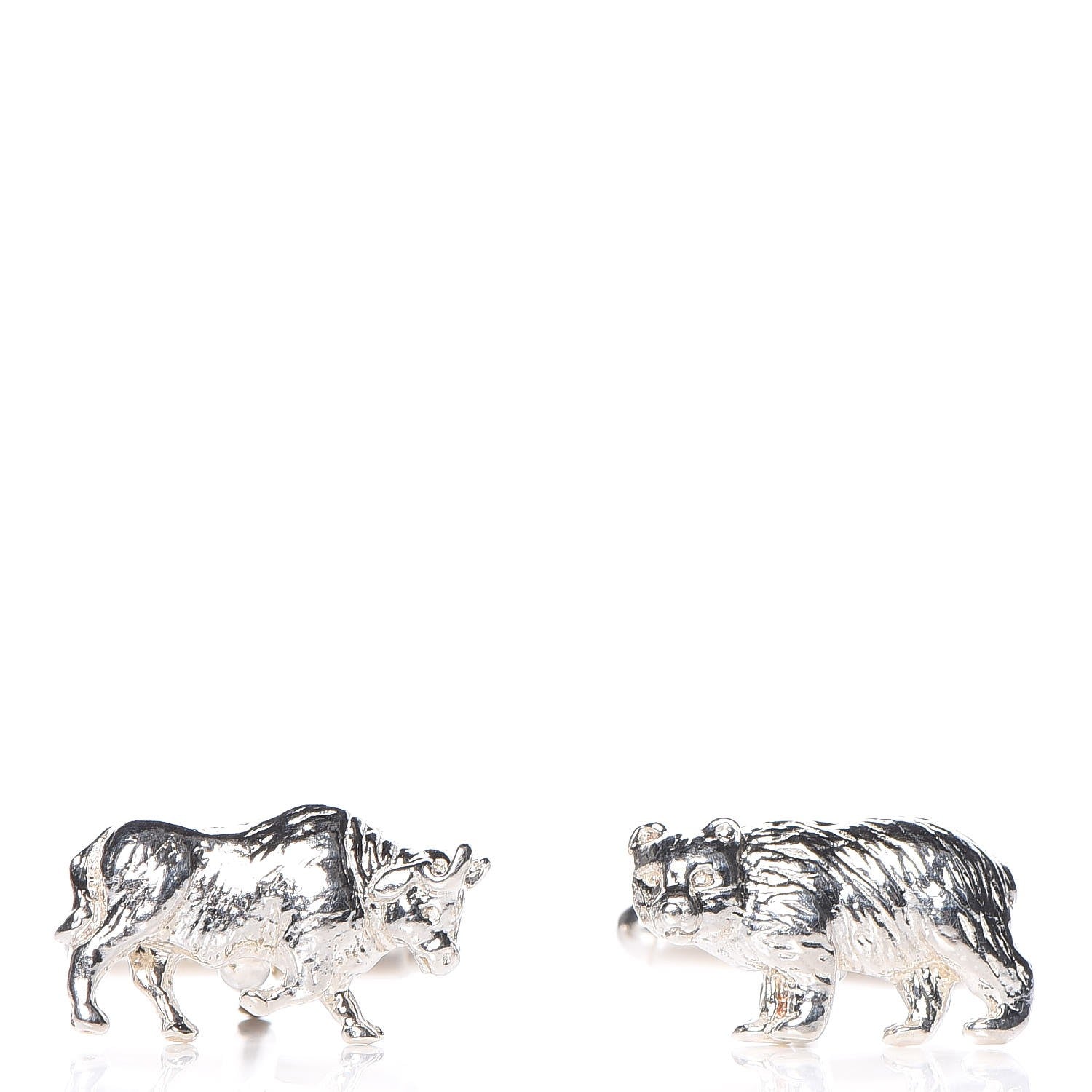 Tiffany Sterling Silver Bull and Bear Cuff Links 262025 – FASHIONPHILE