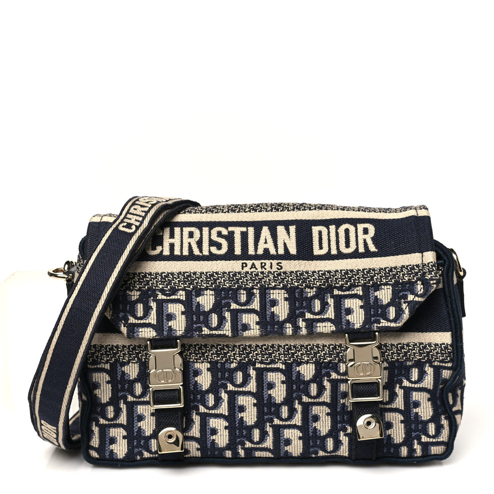 Christian Dior Oblique Small Diorcamp Messenger Blue 1773040 – FASHIONPHILE
