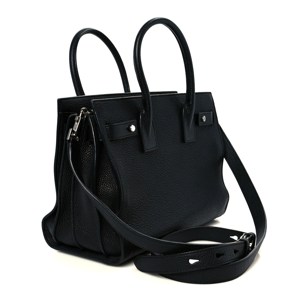 Saint Laurent Grained Calfskin Baby Sac De Jour Souple Black 1782721 ...