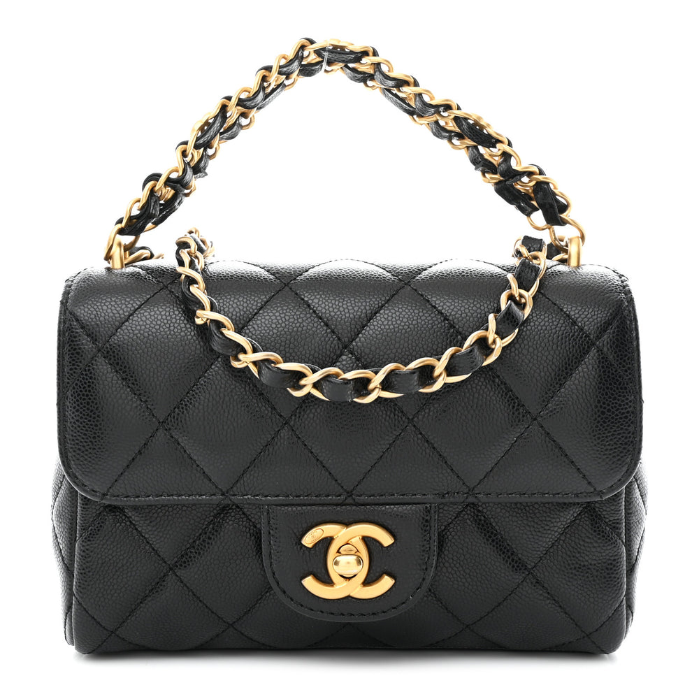 Chanel Caviar Quilted Mini Flap Black 1797876 – FASHIONPHILE