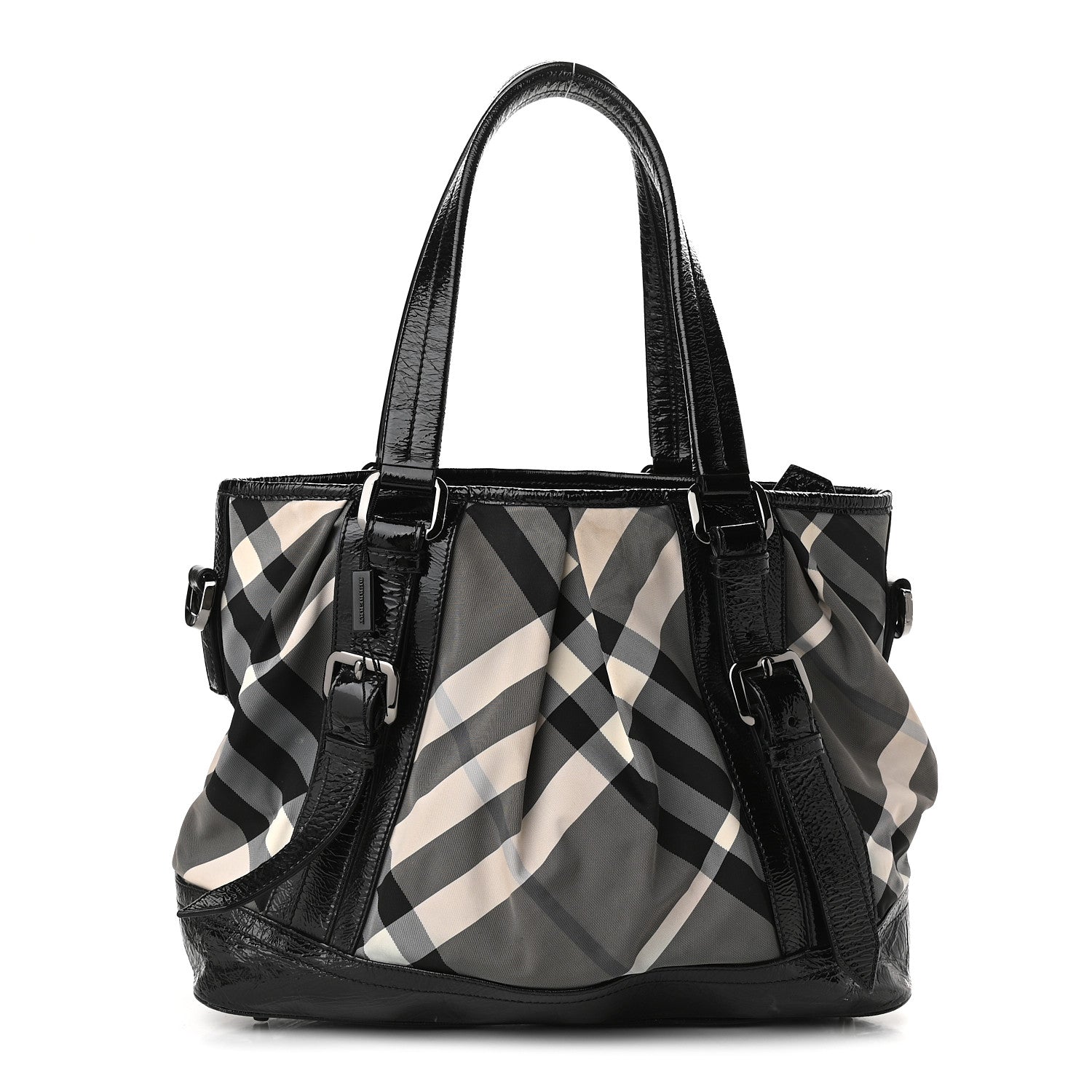 Burberry Nylon Beat Check Lowry Black 926184 – FASHIONPHILE