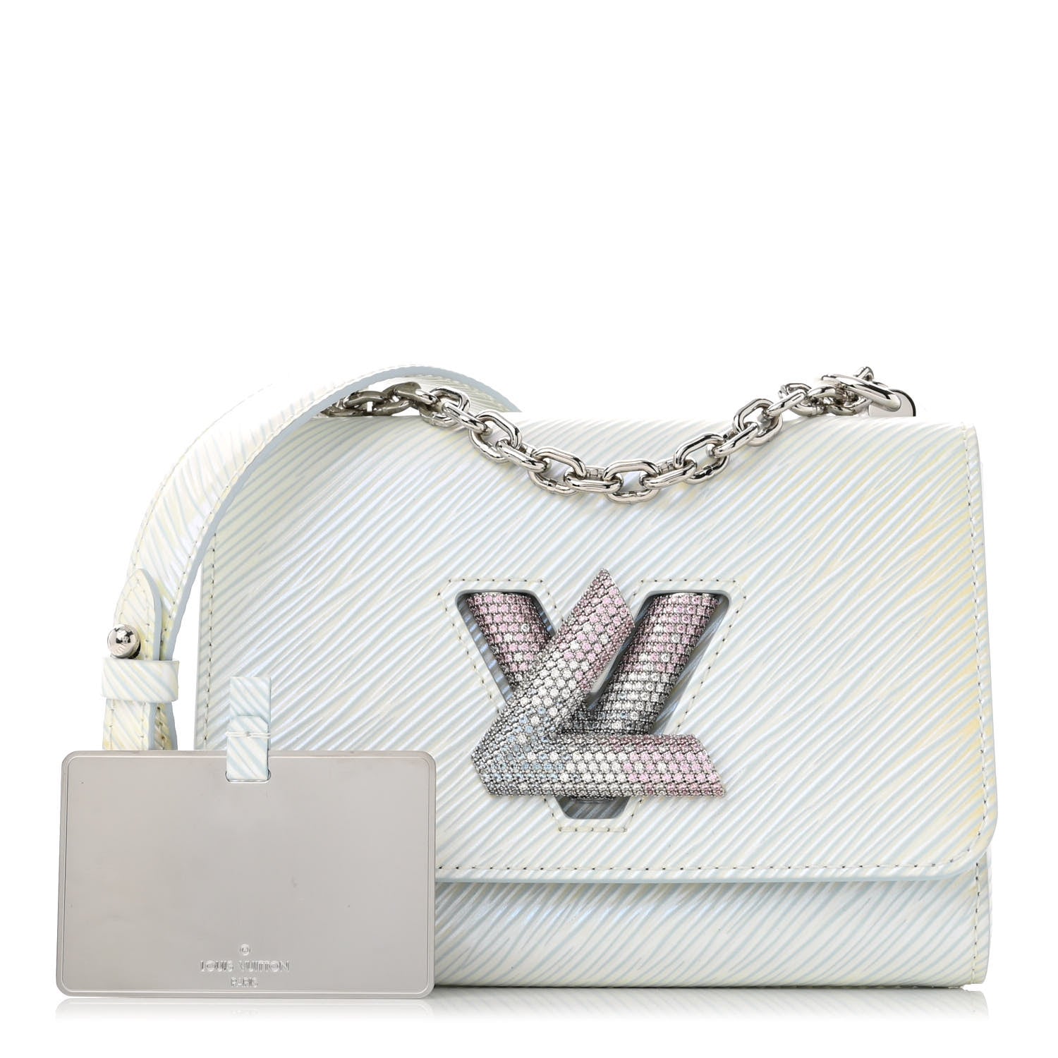 Louis Vuitton Epi Milky Way Twist Braided Chain Shoulder Bag Icy Blue ...