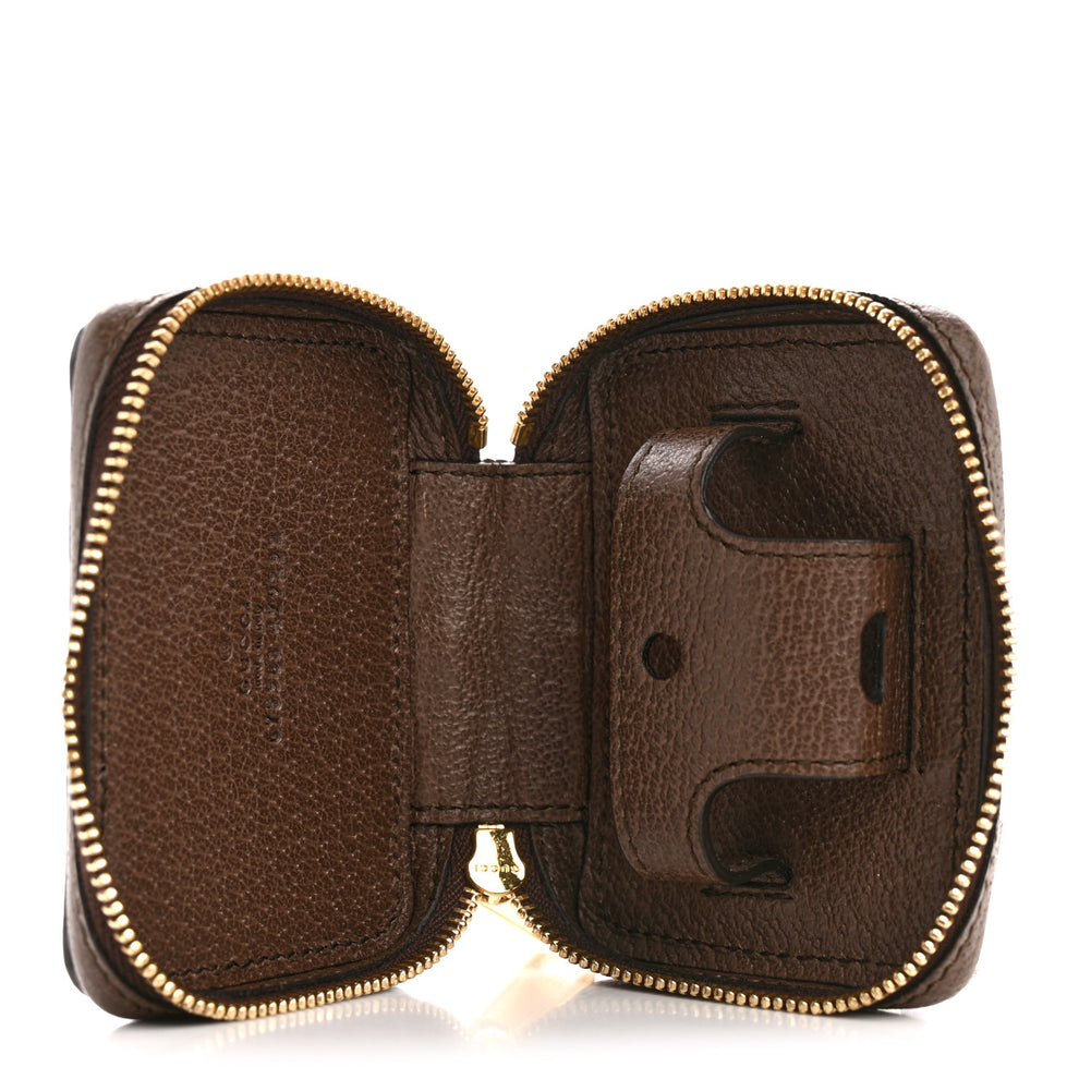 Gucci GG Supreme Monogram Textured Dollar Calfskin Web Ophidia AirPods ...