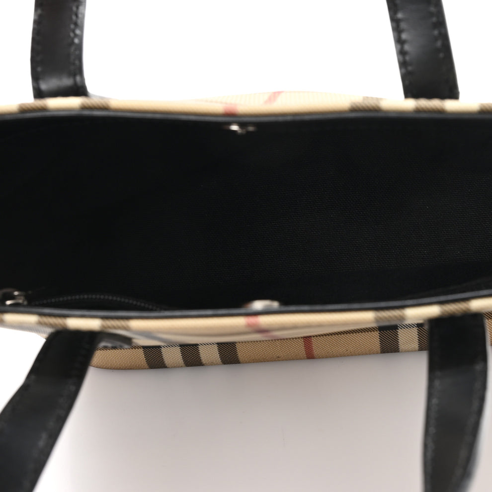 Burberry House Check Regent Tote Black 1804940 – FASHIONPHILE