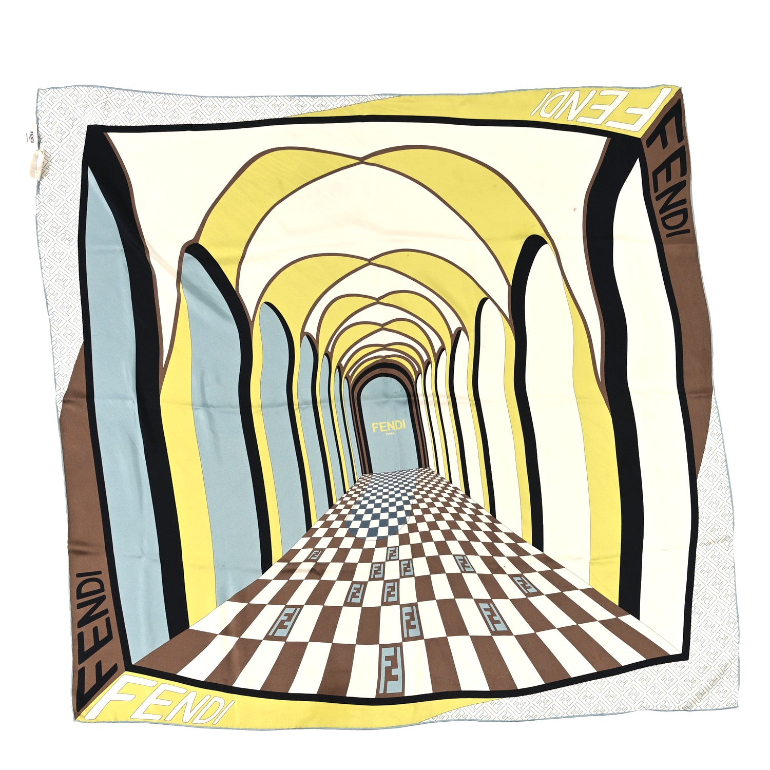 Fendi Silk FF Foulard Fendi Scarf Multicolor 1759413 – FASHIONPHILE