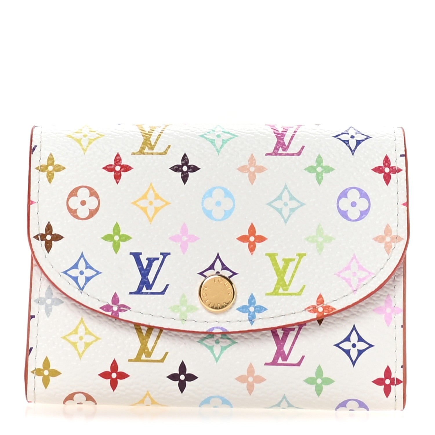 Louis Vuitton LV X TM Monogram Multicolor Rosalie Coin Purse White ...