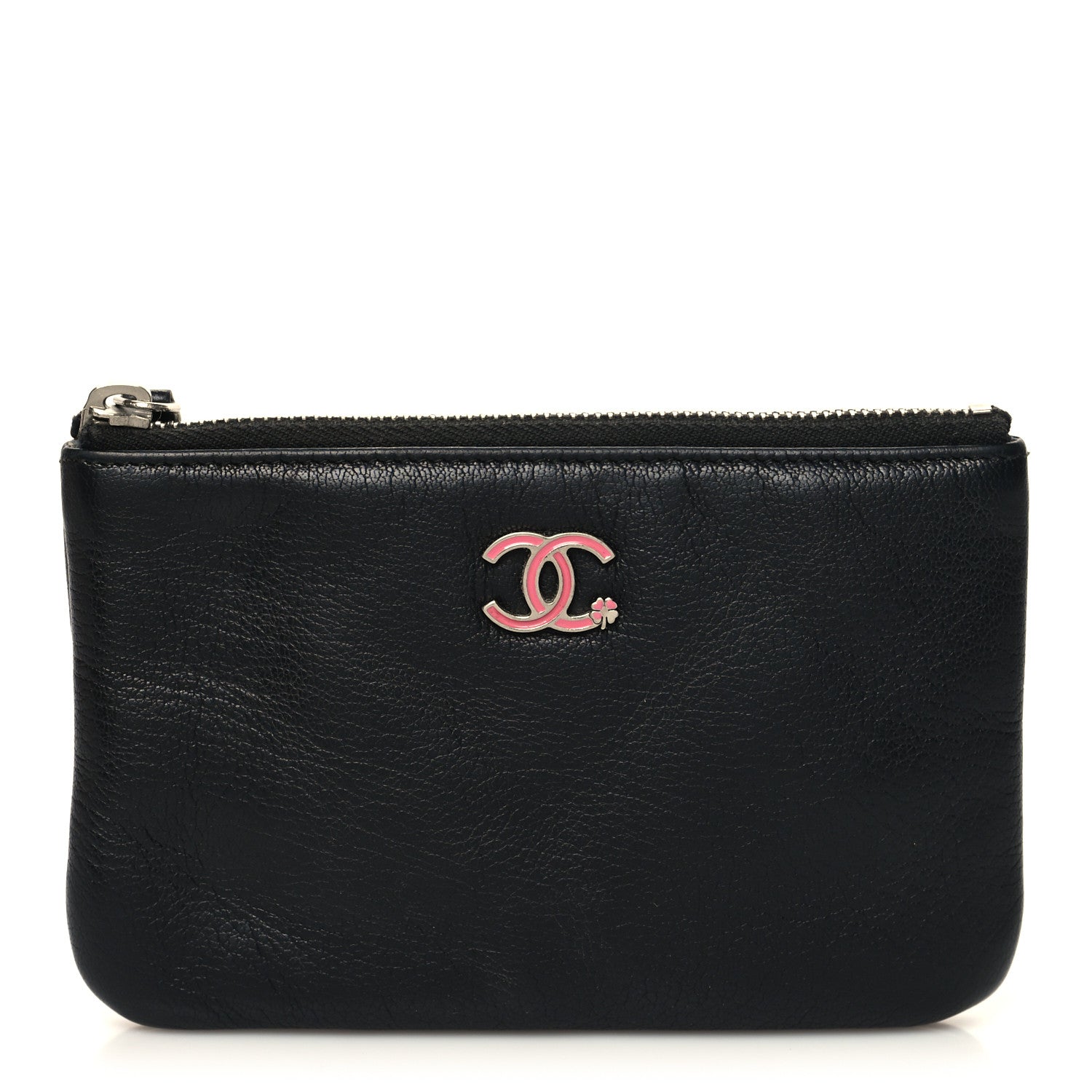 Chanel Goatskin Cosmetic Pouch Black 1420867 – FASHIONPHILE