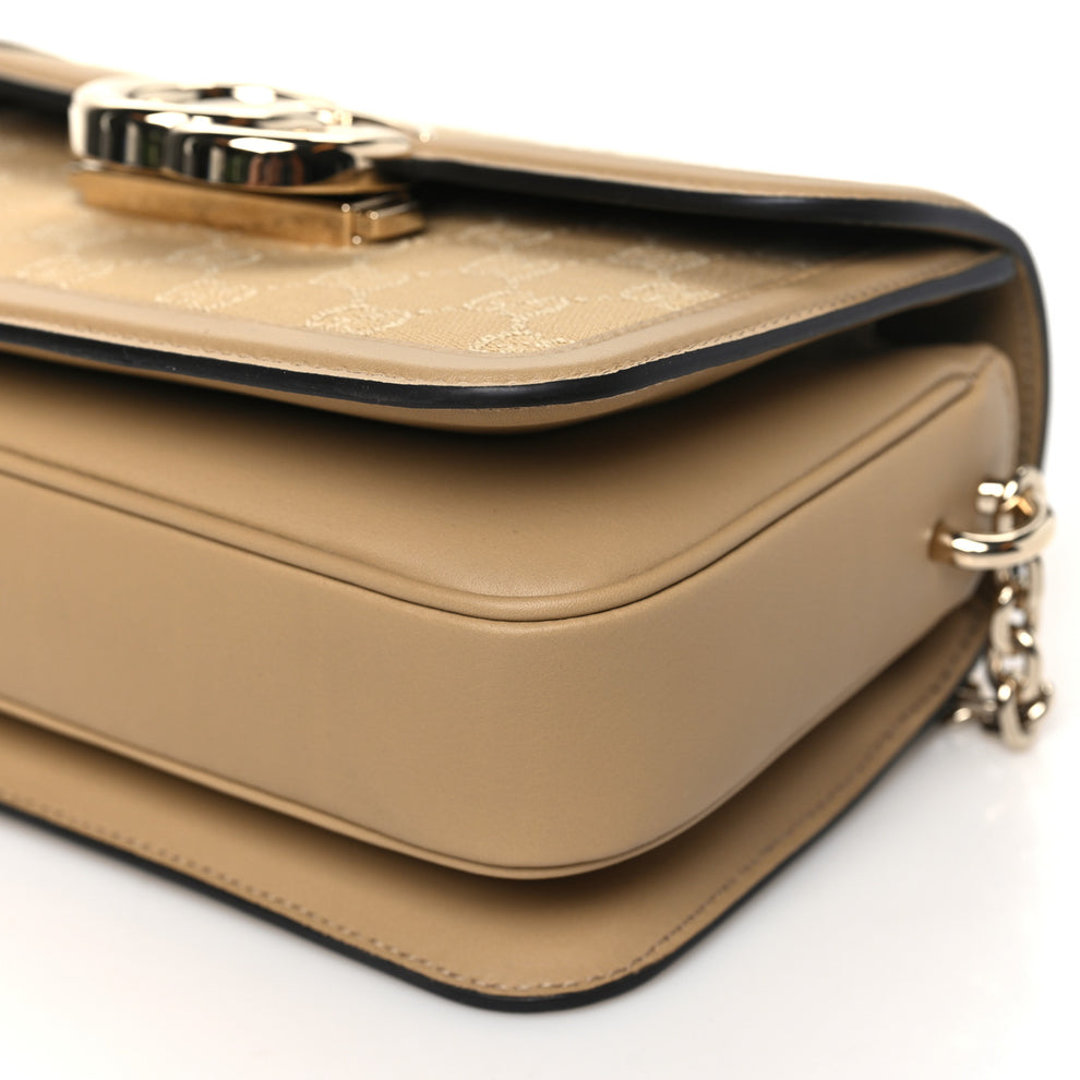 Gucci Monogram Small Gucci Go Shoulder Bag Beige 1685131 – FASHIONPHILE