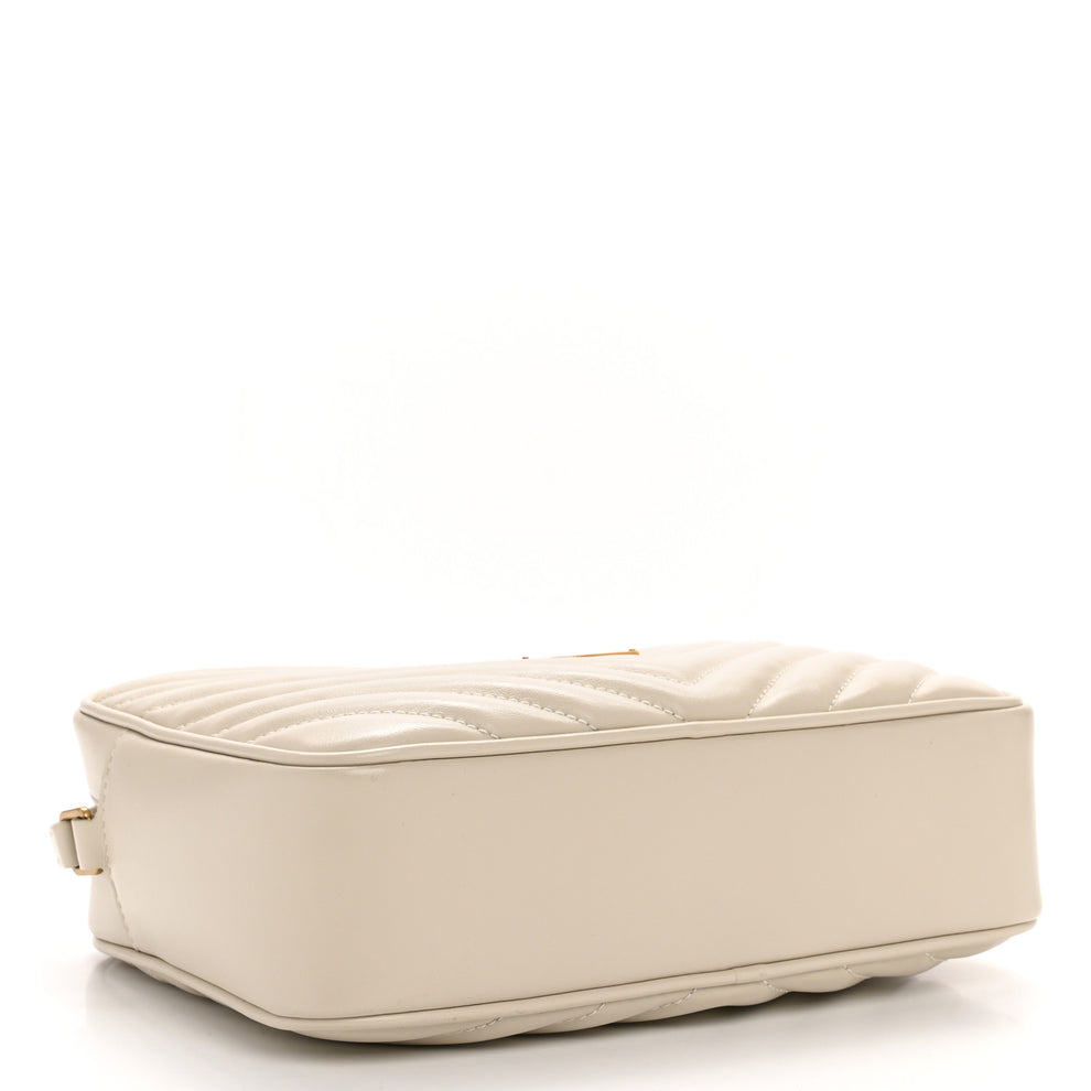 Saint Laurent Calfskin Matelasse Monogram Lou Camera Bag Crema Soft ...