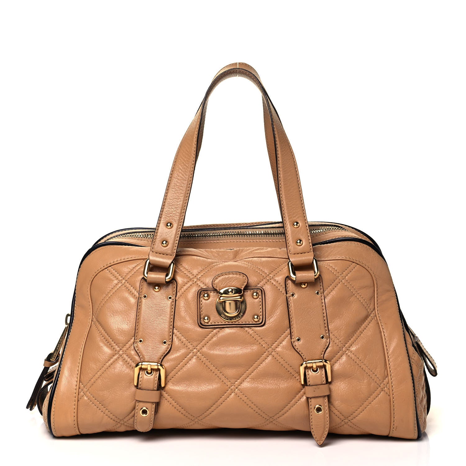 Marc Jacobs Quilted Emily Bowler Tan 961537 – FASHIONPHILE