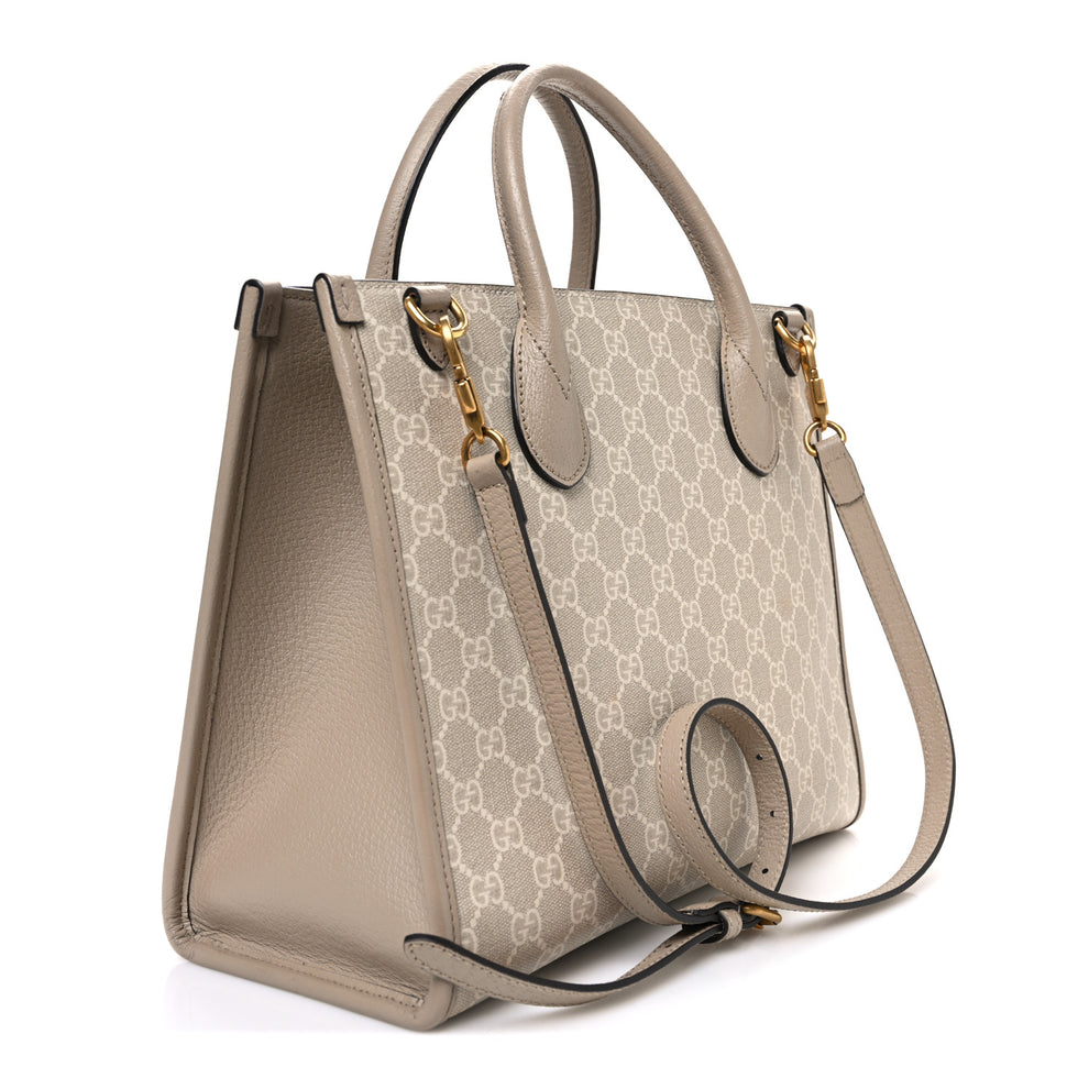 Gucci GG Supreme Monogram Textured Dollar Calfskin Small Retro ...