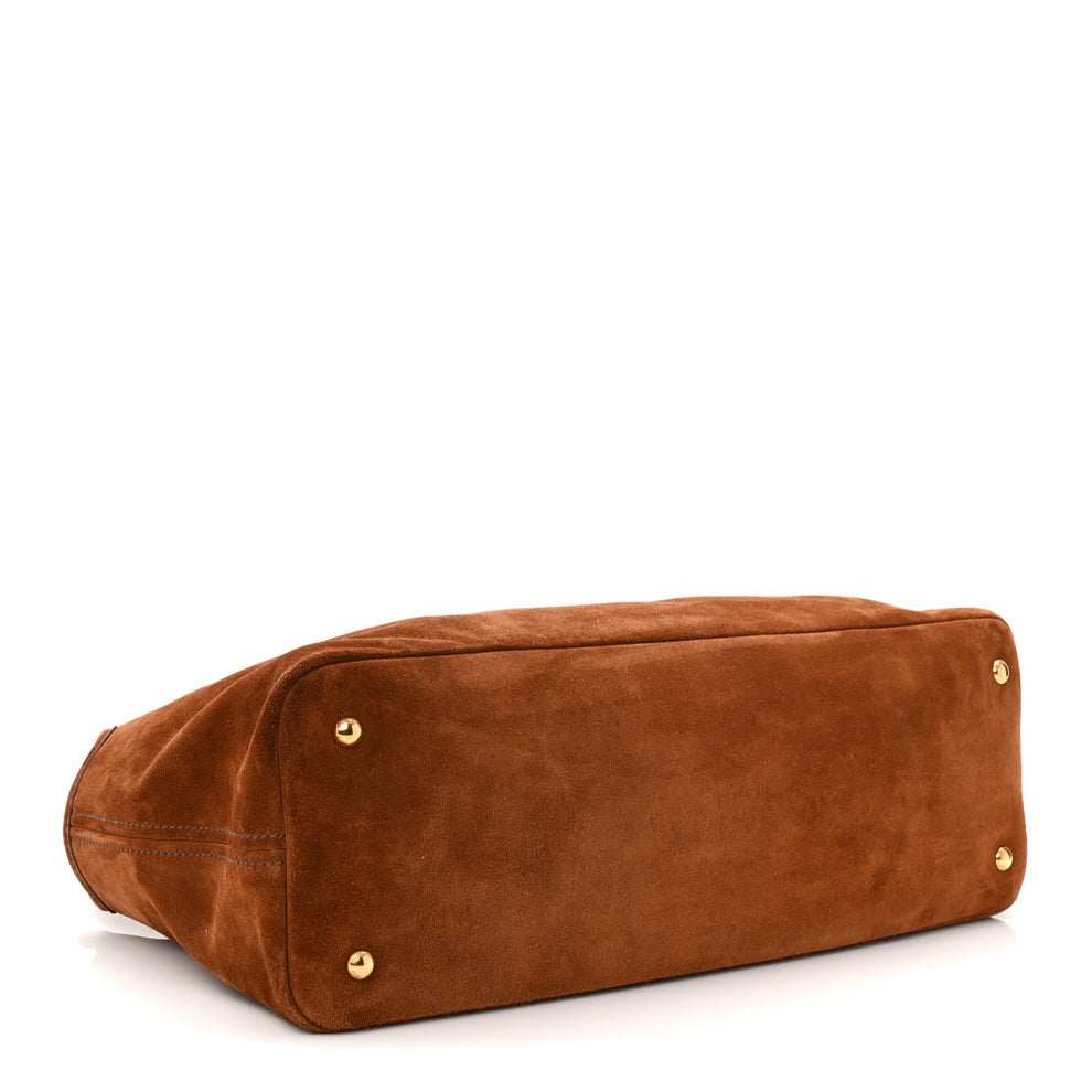 Miu Miu Camoscio Large Aventure Bag Oak 1768305 – FASHIONPHILE